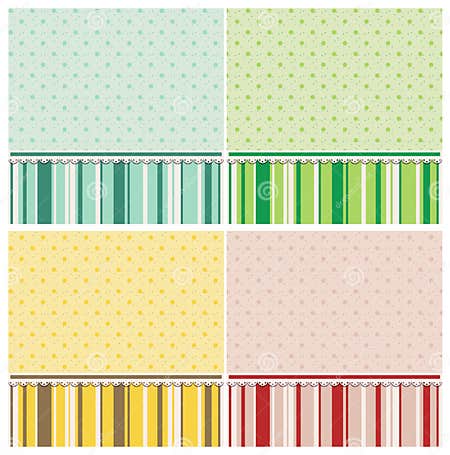 Cute Backgrounds in Different Colors. Stock Vector - Illustration of ...