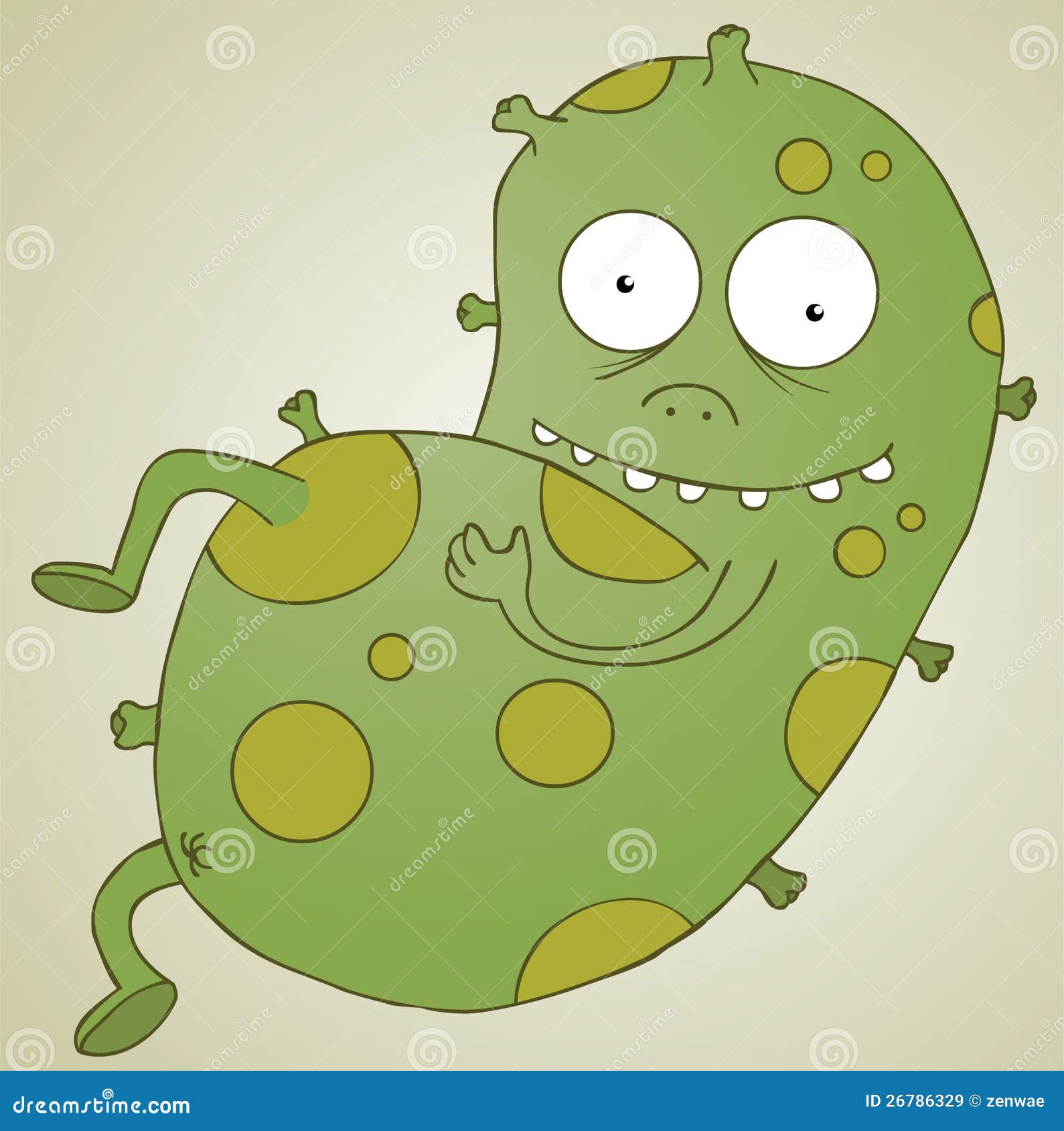 Cute Bacteria stock vector. Illustration of germ, carrier - 26786329