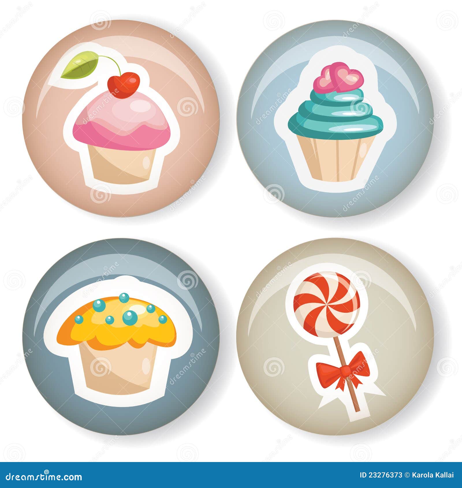 Cute badges stock illustration. Illustration of cute - 23276373