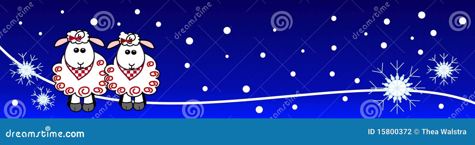 Cute Banner With Sheep Stock Photography | CartoonDealer.com #15800372