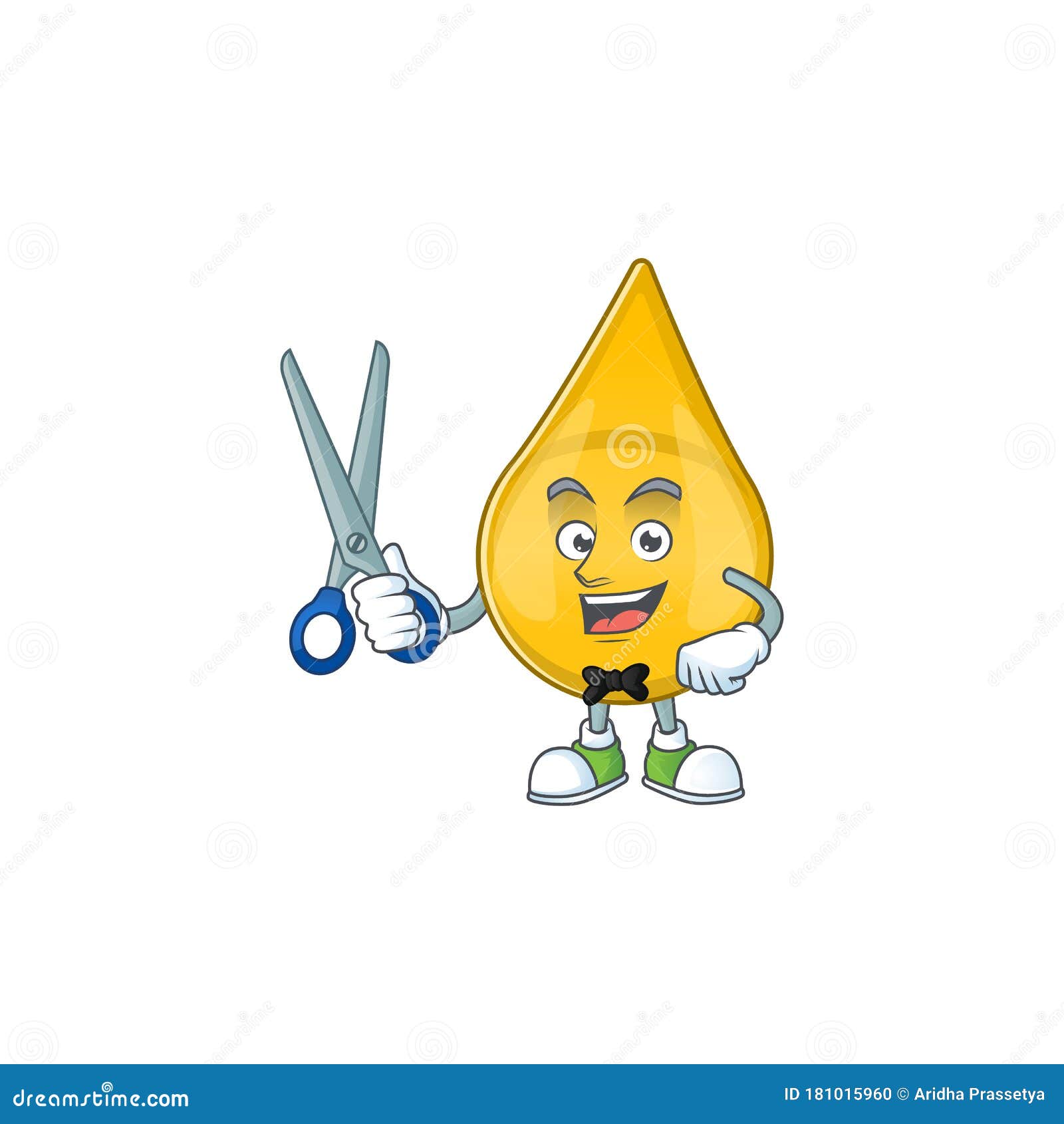 Cute Barber Escherichia Coli Cartoon Character Style With Scissor ... Cute Barber Escherichia Coli Cartoon Character Style With Scissor ...