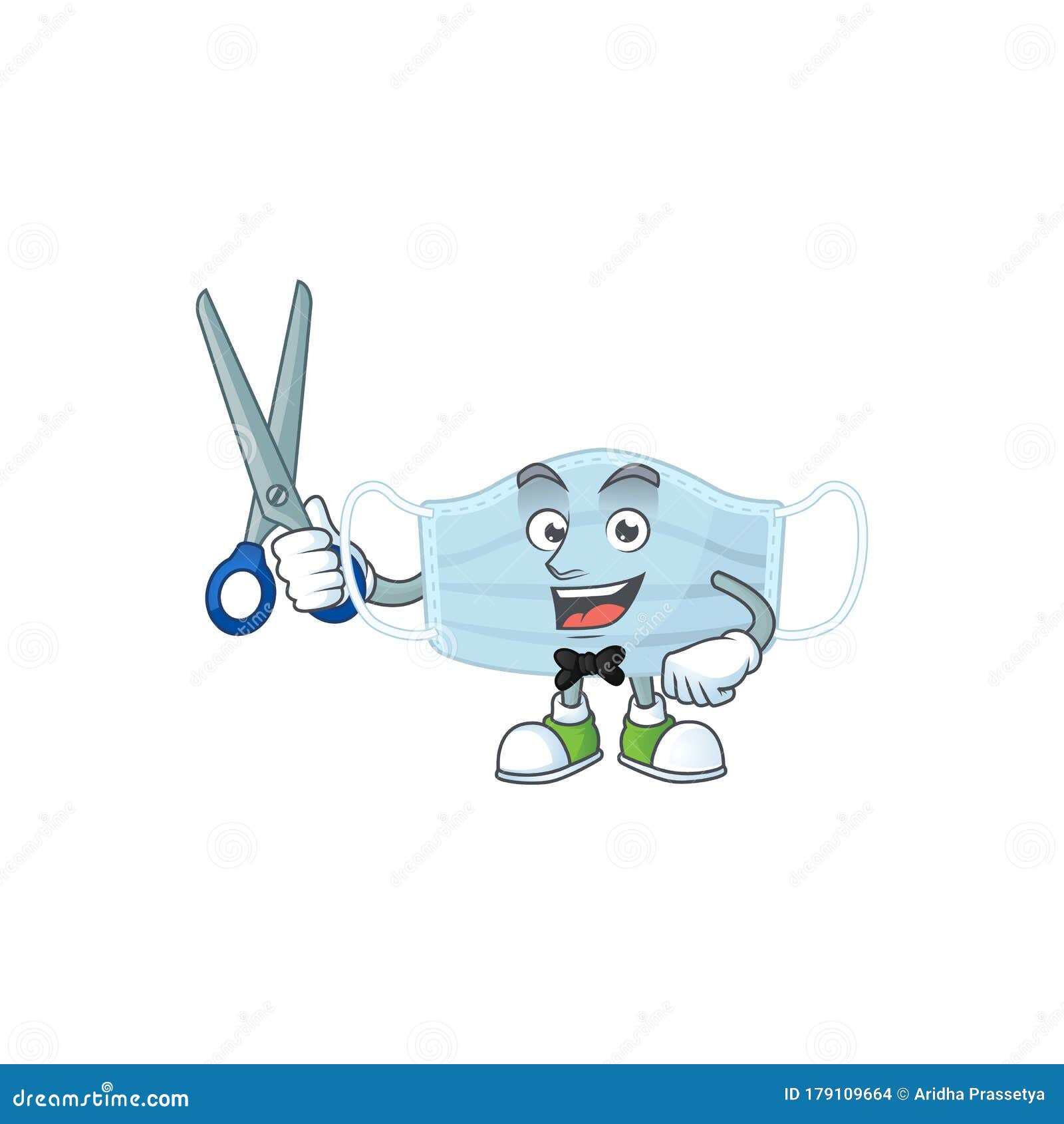 Cute Barber Escherichia Coli Cartoon Character Style With Scissor ... Cute Barber Escherichia Coli Cartoon Character Style With Scissor ...
