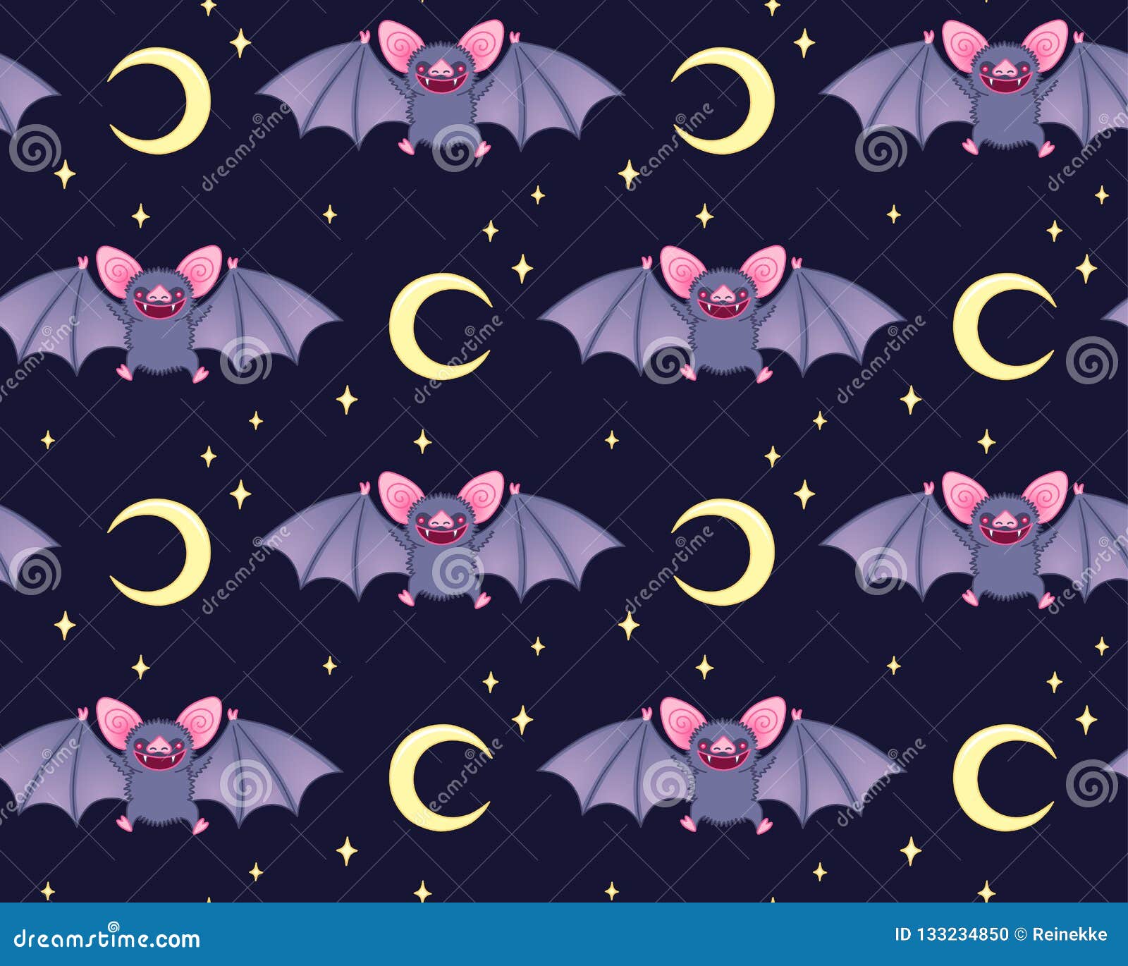 Cute bats pattern stock vector. Illustration of halloween - 133234850