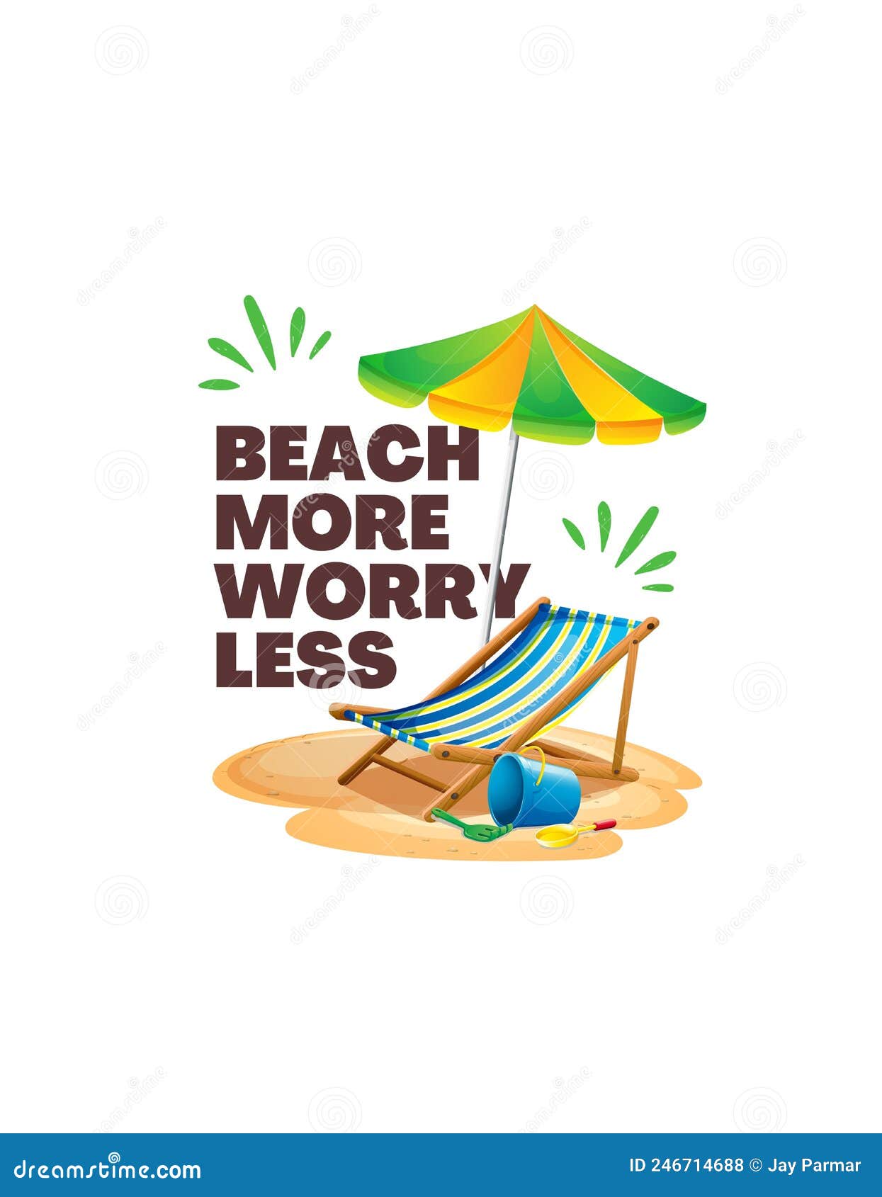 Cute Beach Sand Castles With Flag Cartoon Vector Illustration Motif Set ...