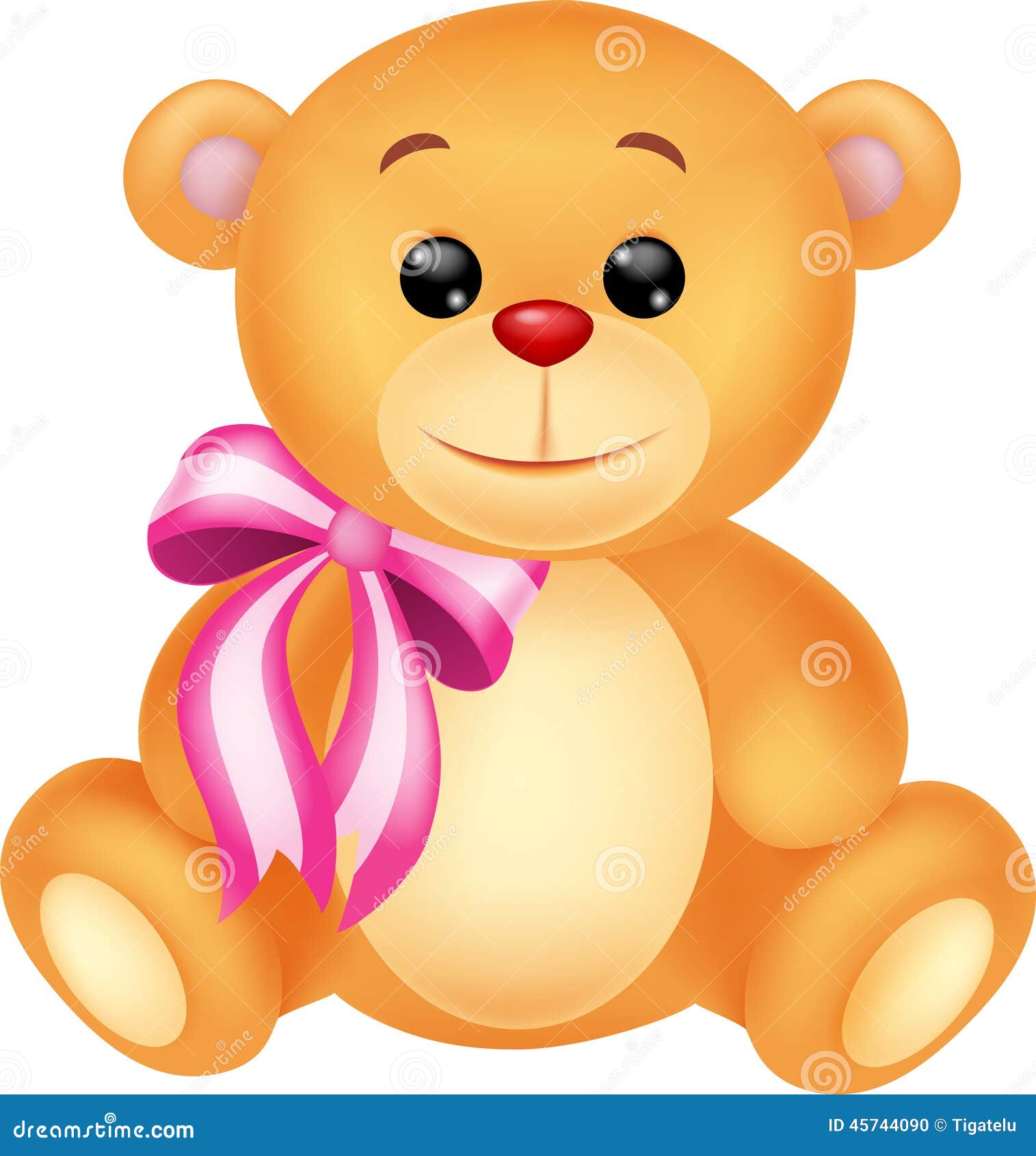 Cute bear cartoon sitting stock vector. Illustration of cuddly - 45744090