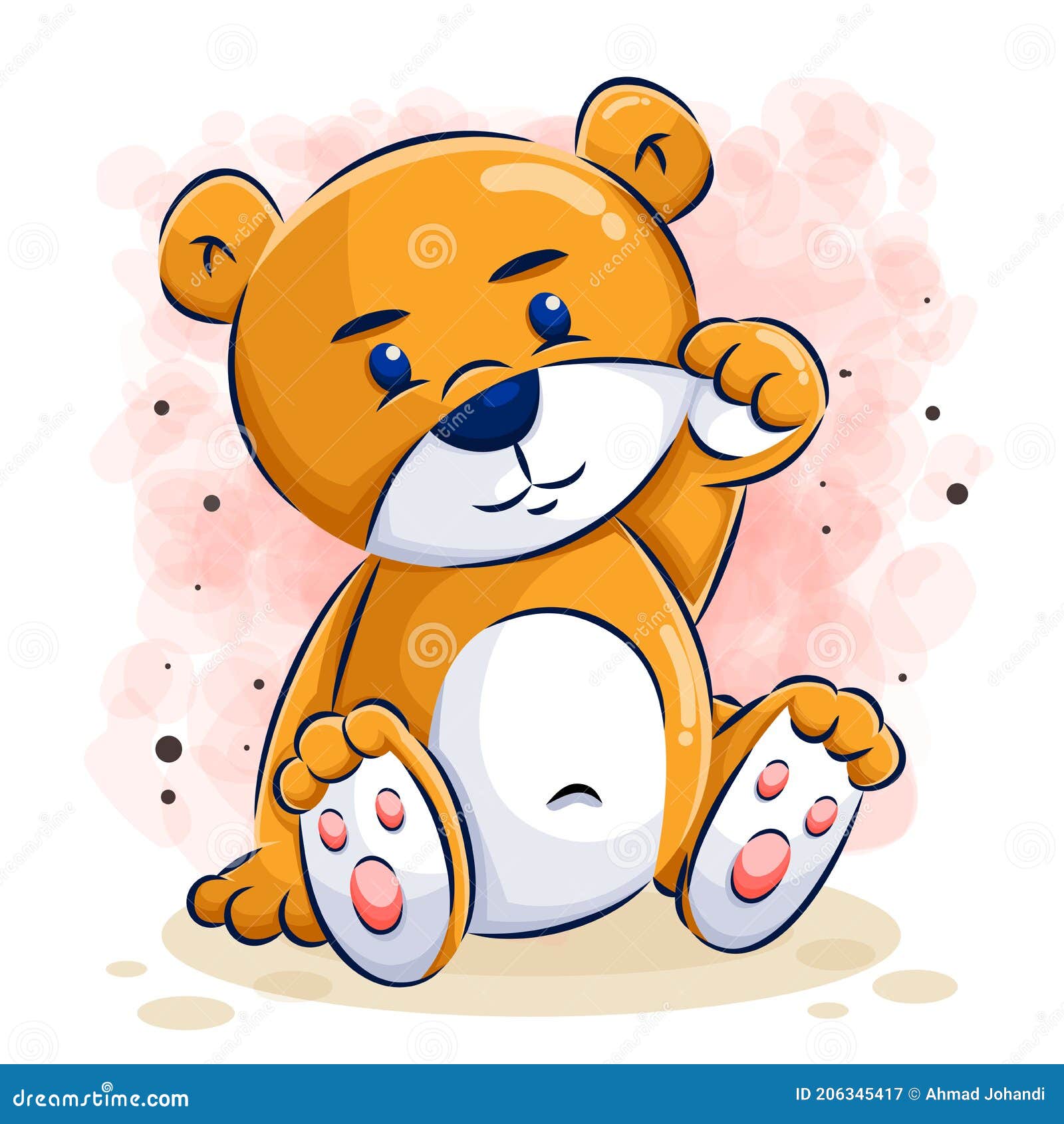 Cute Bear Cartoon Vector Illustration Stock Vector - Illustration of ...