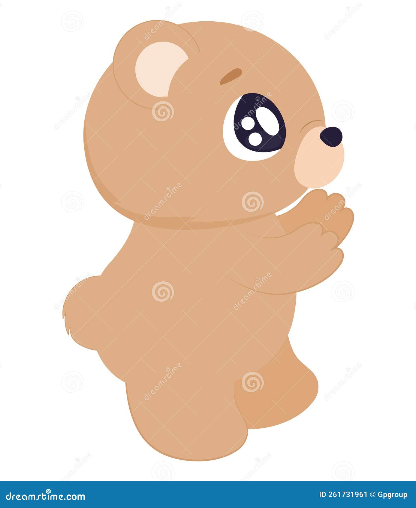 Cute bear icon stock illustration. Illustration of teddybear - 261731961