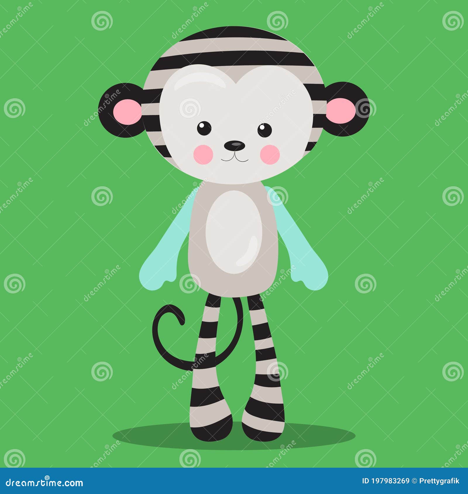 CUTE BEAR MONKEY 09 stock vector. Illustration of graphic - 197983269