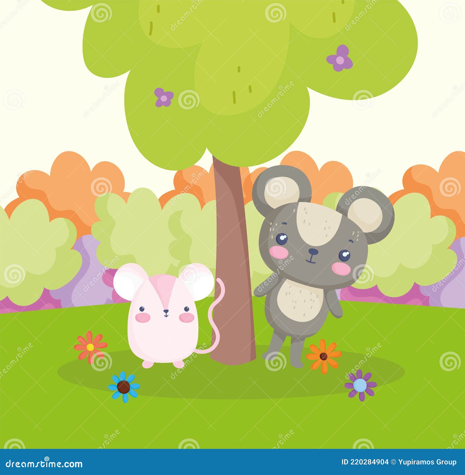 Mouse On A Tree. Royalty-Free Stock Photo | CartoonDealer.com #116490981