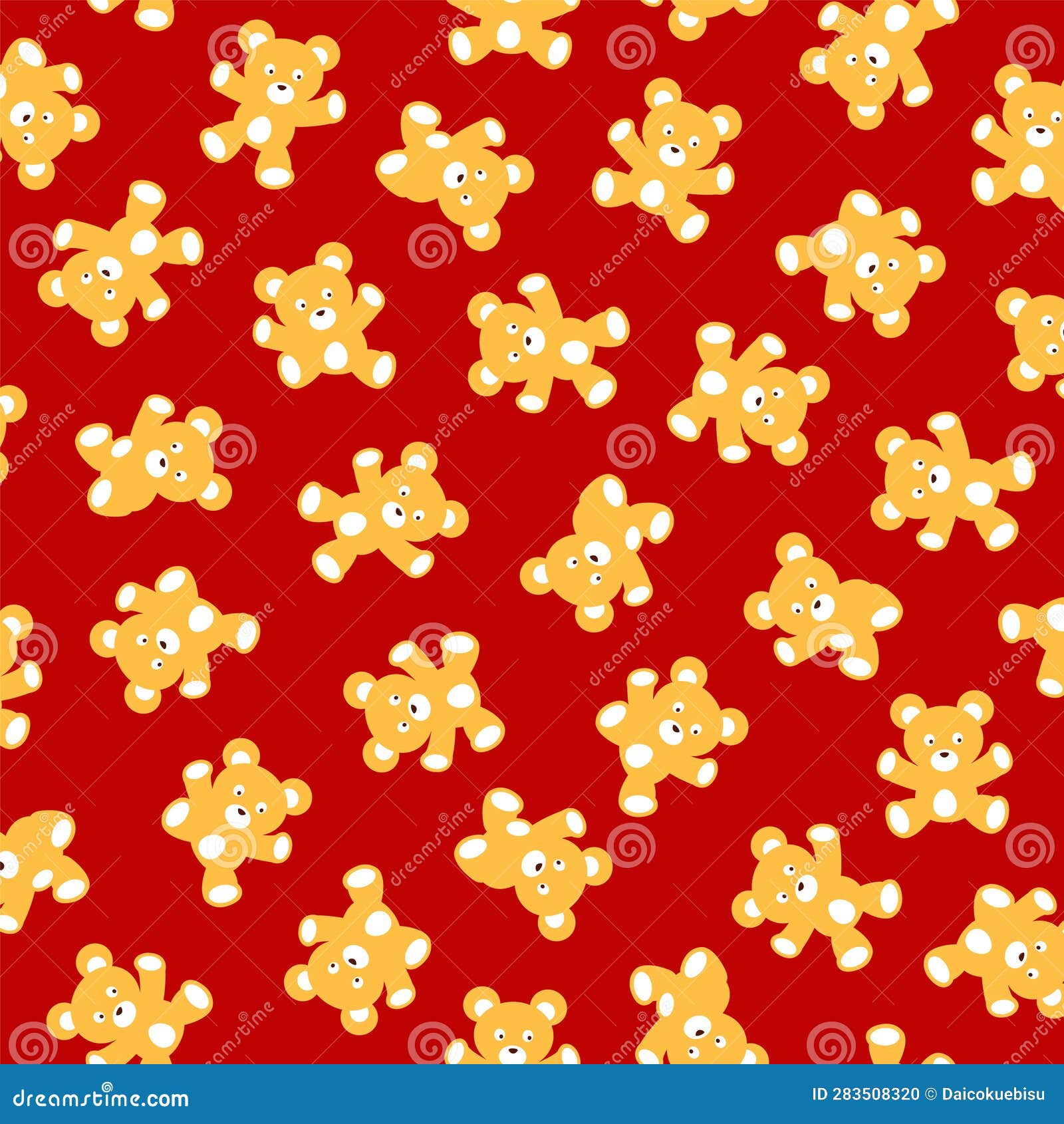 Cute Bear Pattern Perfect for Textiles, Stock Vector - Illustration of ...