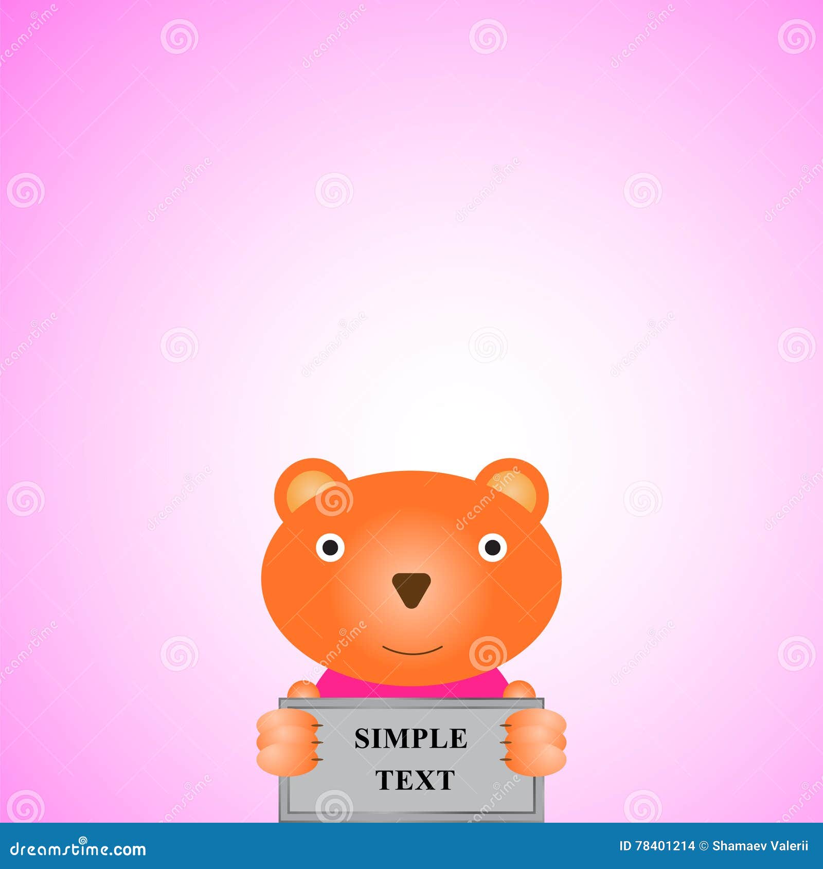 Cute Bear stock vector. Illustration of happy, love, clip - 78401214