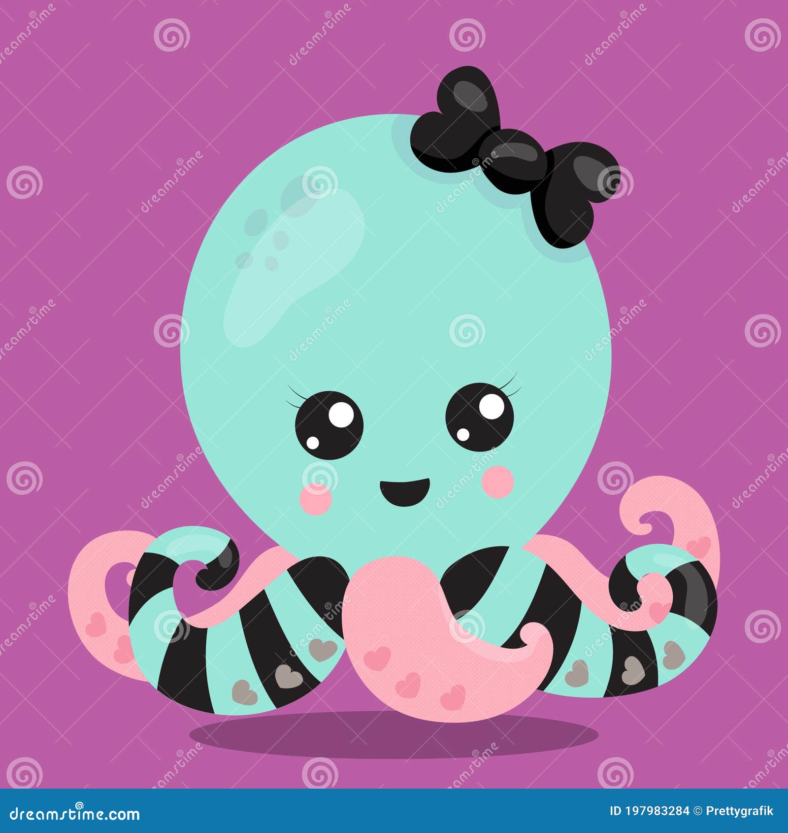 CUTE BEAR SQUID 06 stock vector. Illustration of bear - 197983284