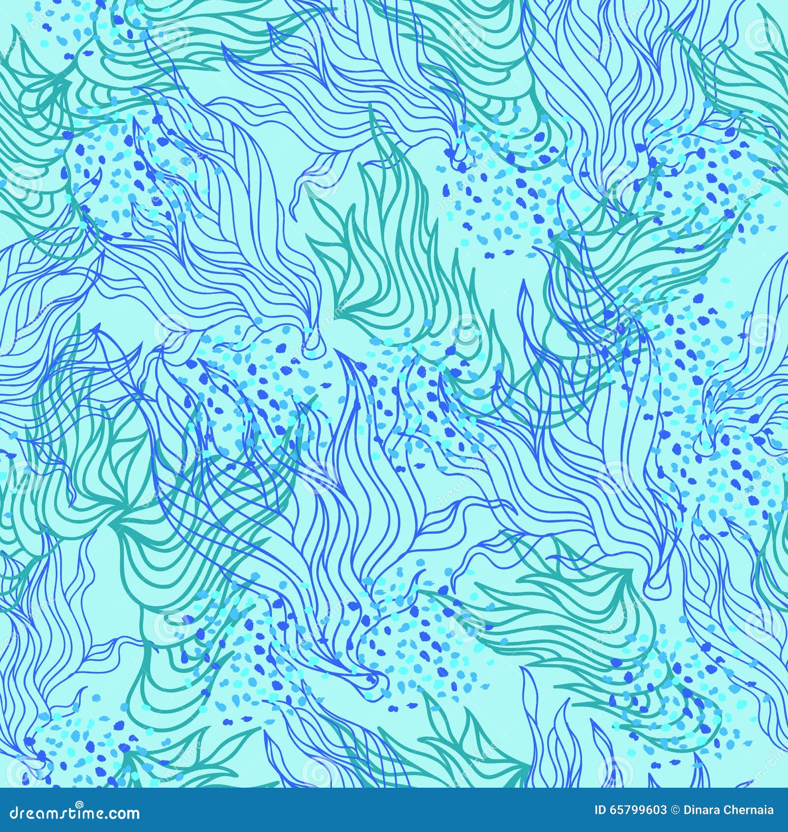 Cute Beautiful Abstract Seamless Pattern. Stock Vector - Illustration ...