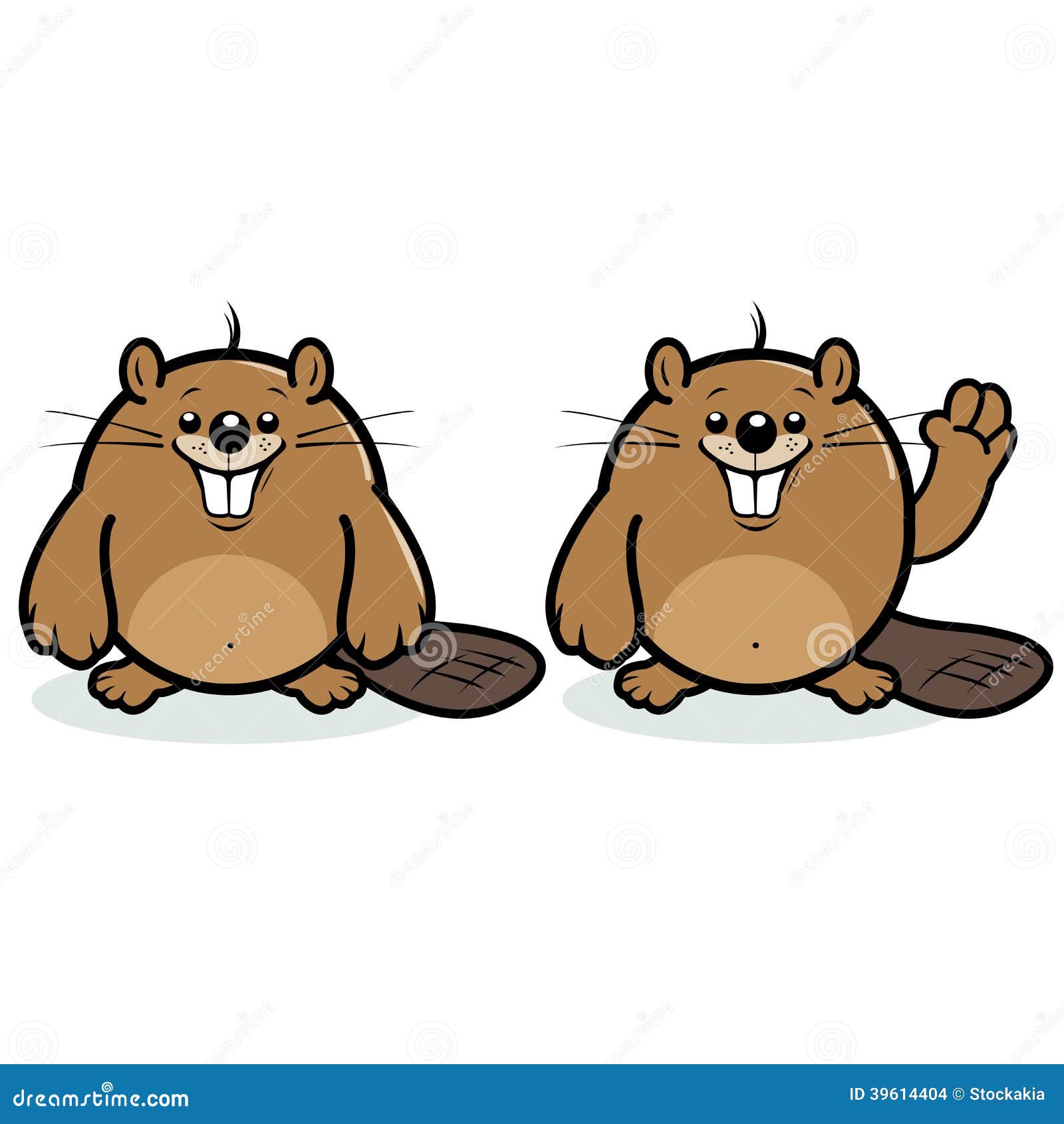 Cartoon Beaver Character. Vector Illustration Stock Vector ...