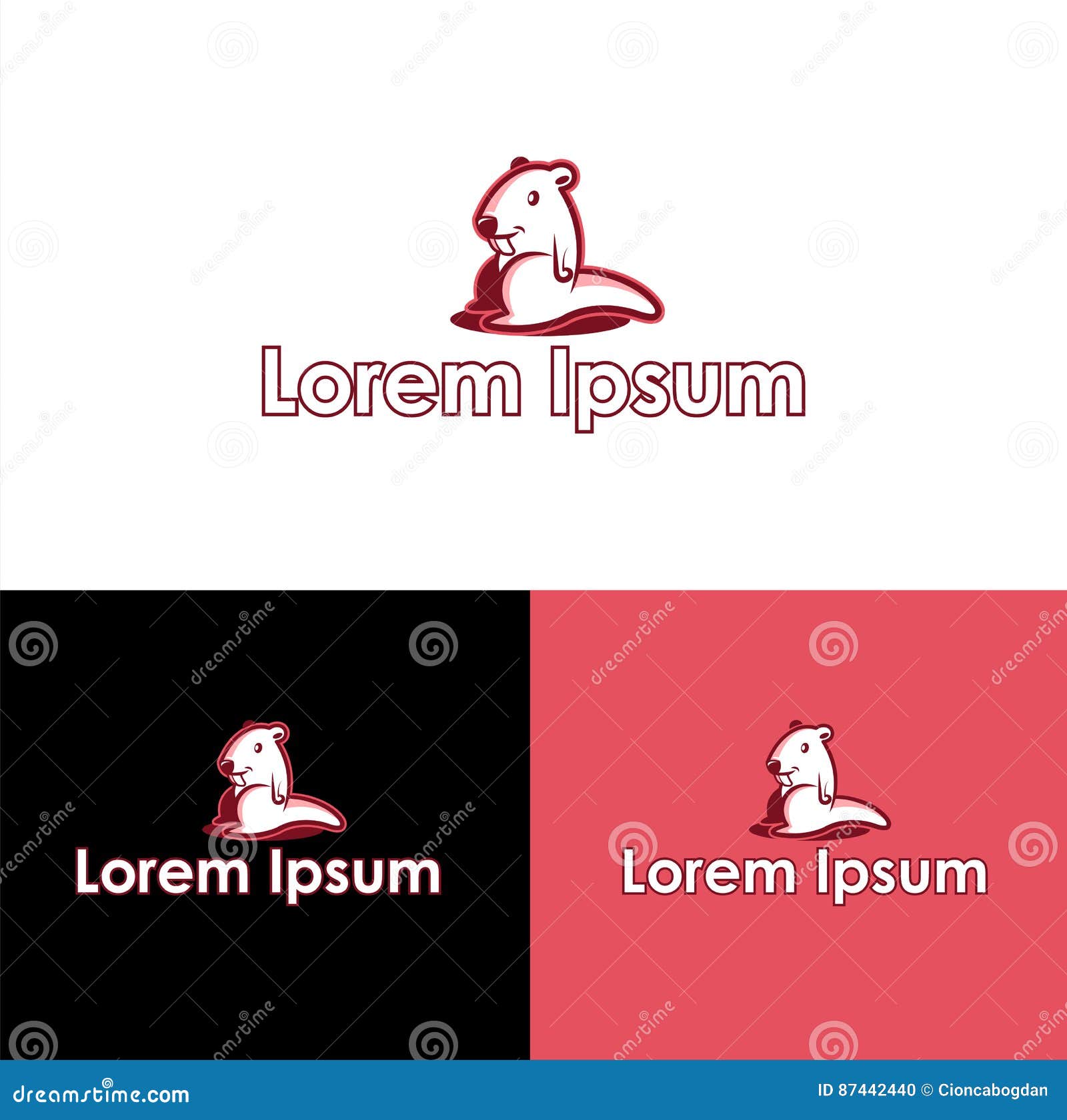 Beaver Icon Vector Sign And Symbol Isolated On White Background, Beaver ...