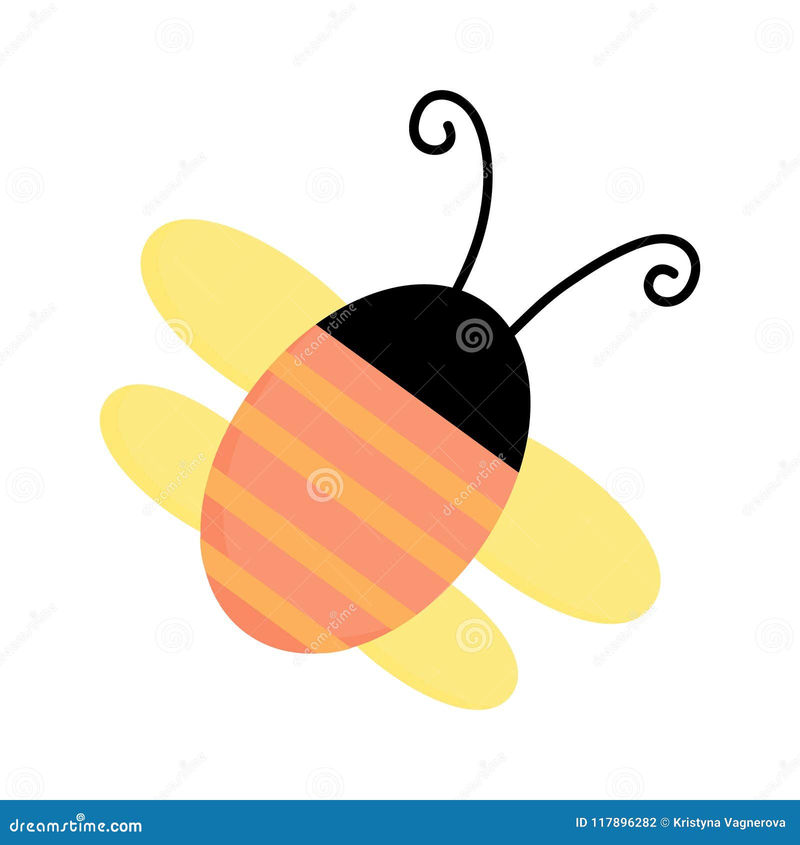 Cute Bee, Bug Insect Vector Icon Stock Vector - Illustration of honey ...