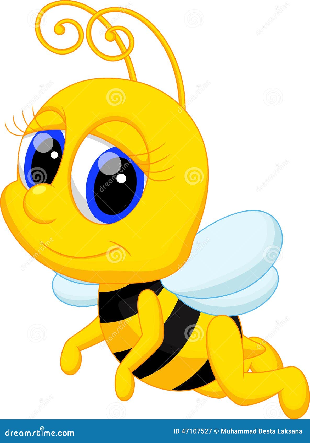 Cute bee cartoon stock illustration. Illustration of design - 47107527