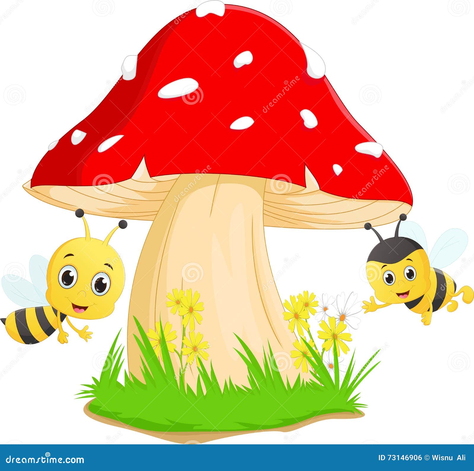 Red Bee Clipart For Kids