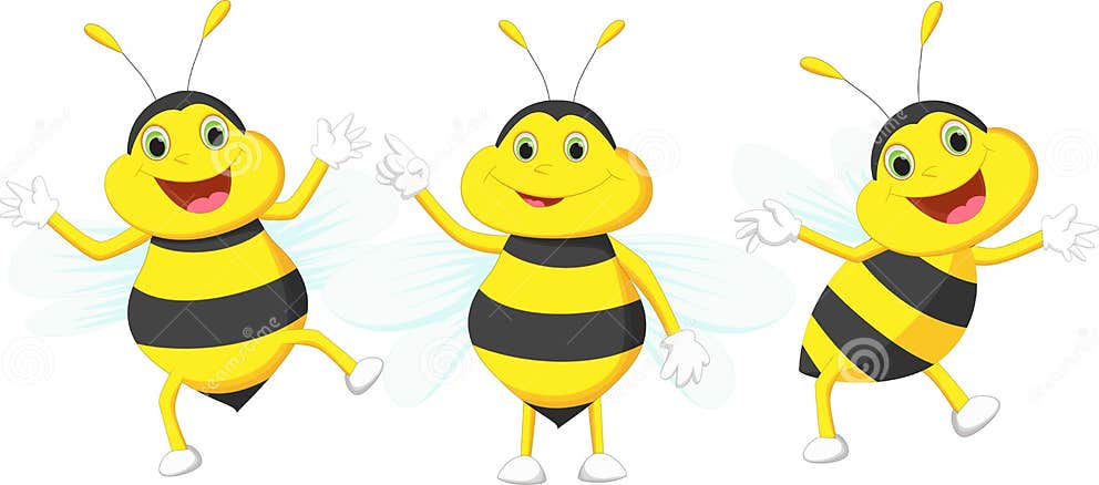 Cute Bee Cartoon Stock Vector Illustration Of Sketch 69867392