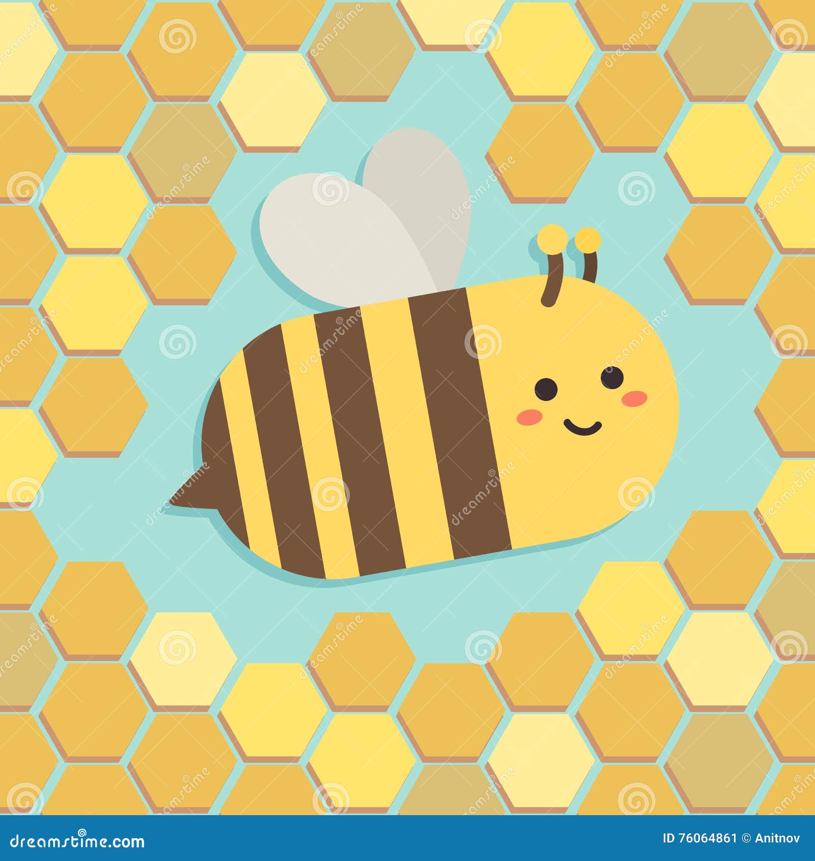 Hexagon Beehive Honeycomb Yellow Pattern Seamless Background Banner ...