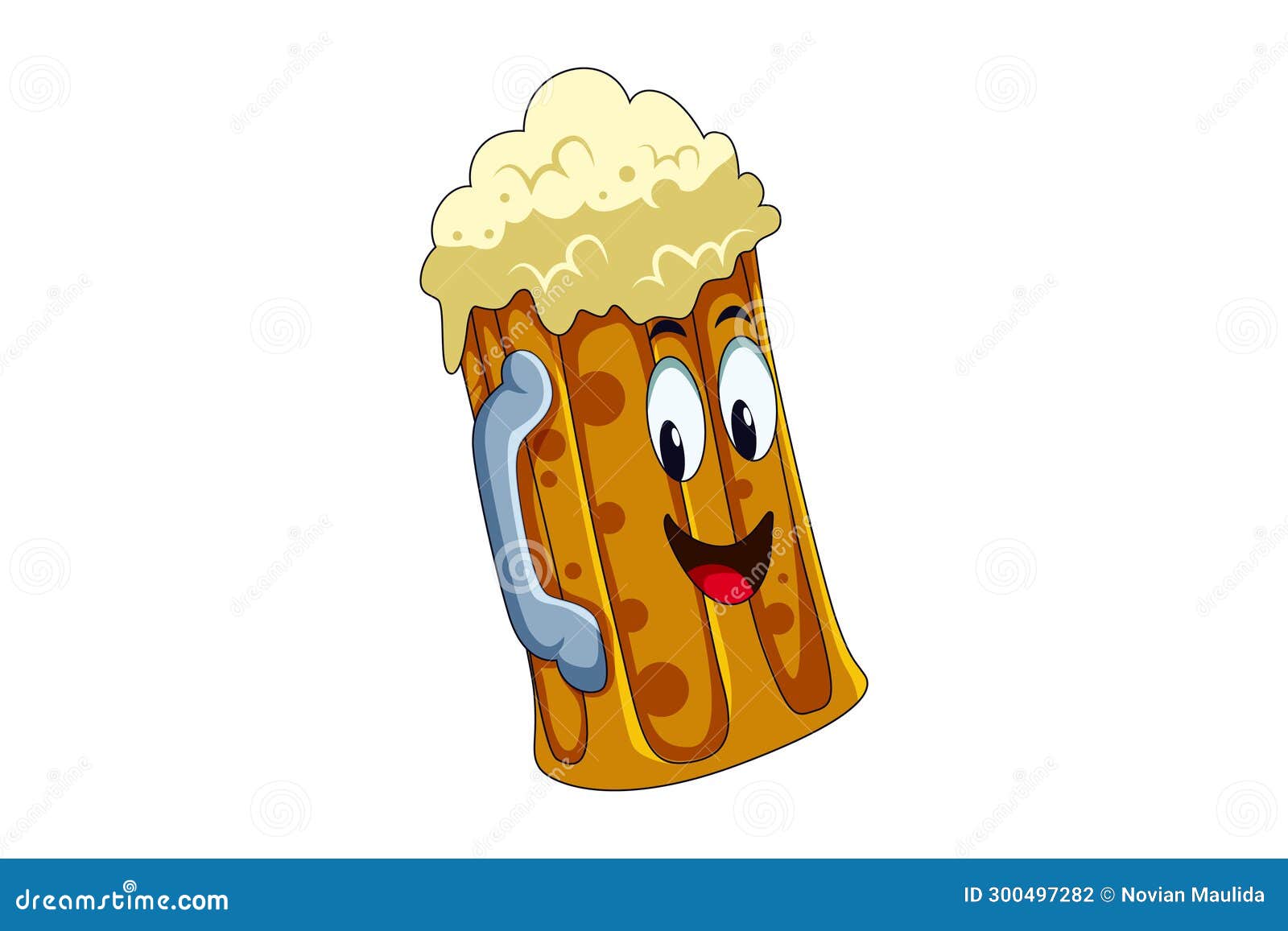 Cute Beer Character Design Illustration Stock Illustration ...