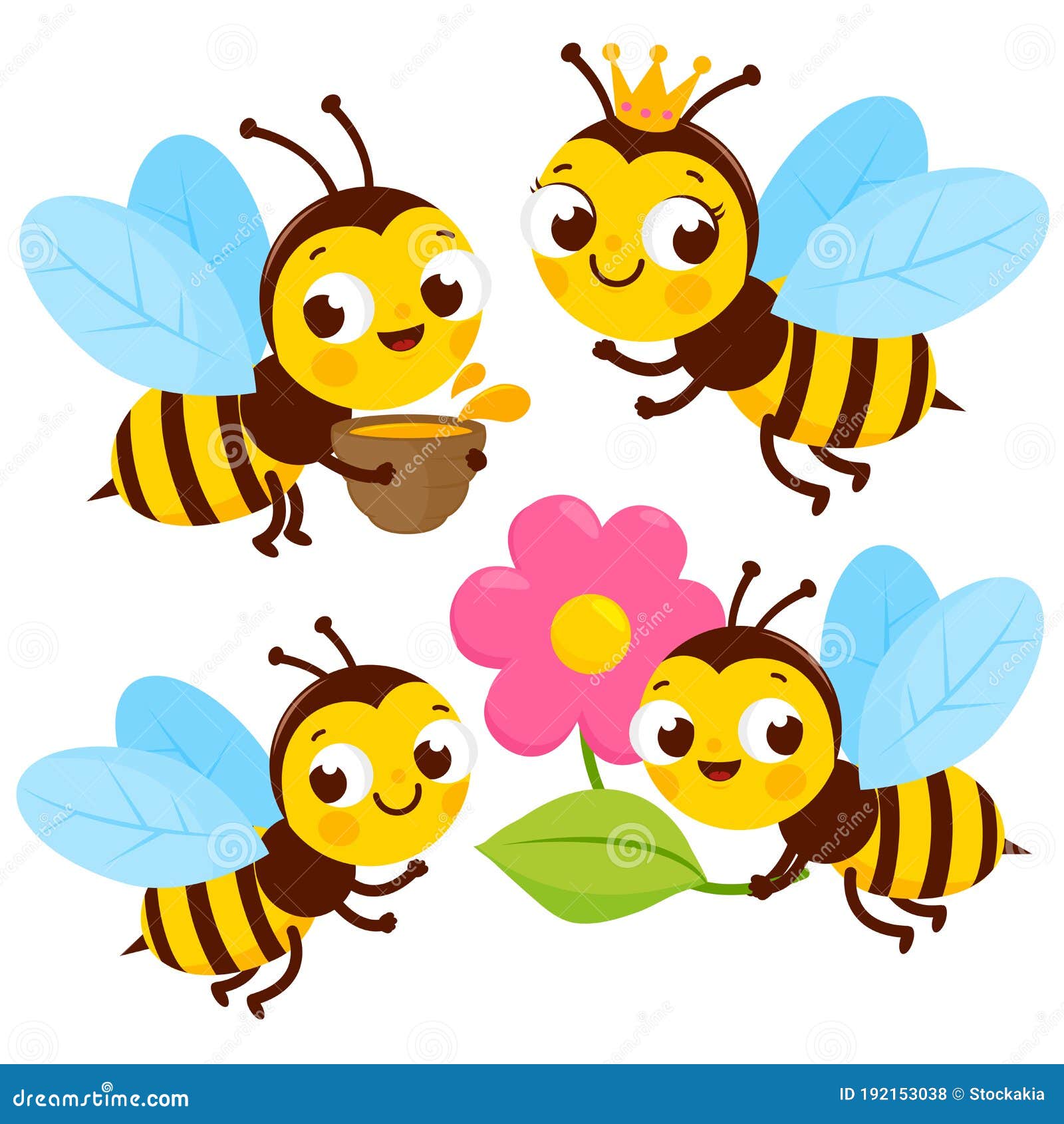 Queen Busy Bees Royalty-Free Illustration | CartoonDealer.com #306022062
