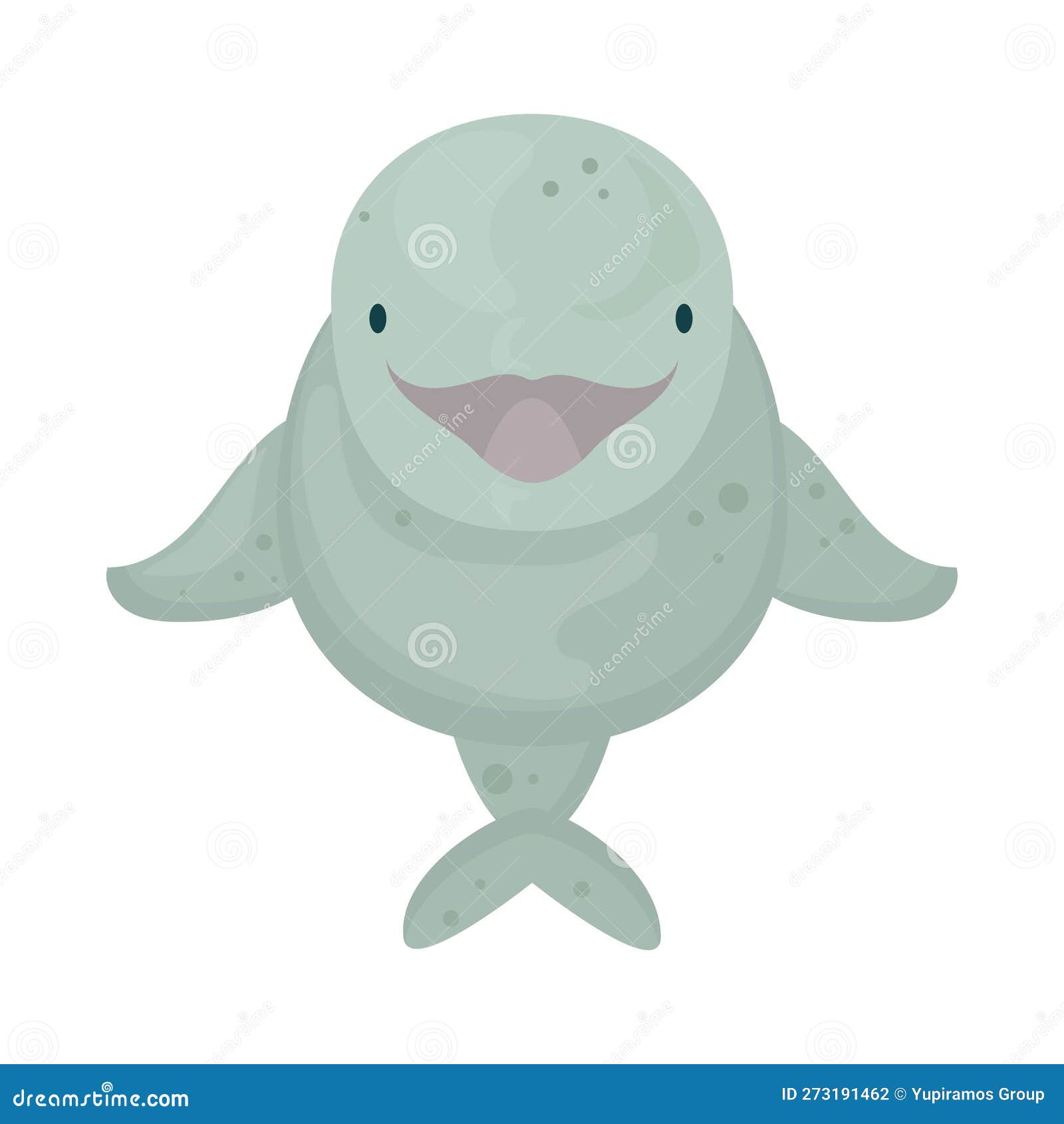 Cute beluga icon stock vector. Illustration of isolated - 273191462
