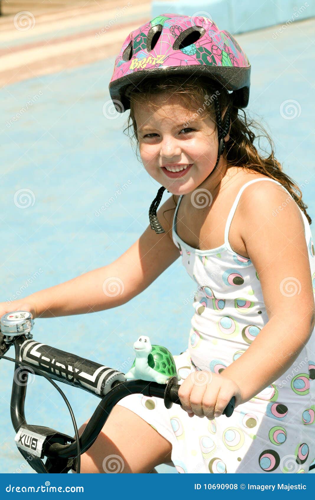 Cute bicycle rider stock photo. Image of active, looking - 10690908