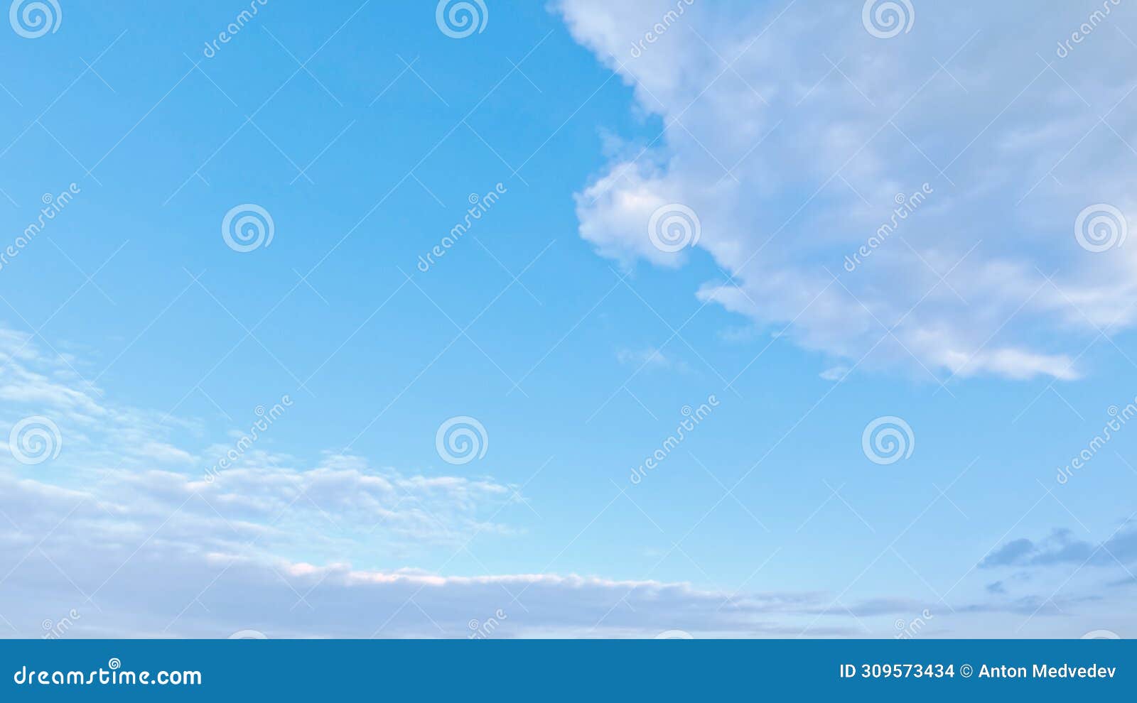 Cute Big Clouds in the Blue Sky Bg - Photo of Nature Stock Illustration ...