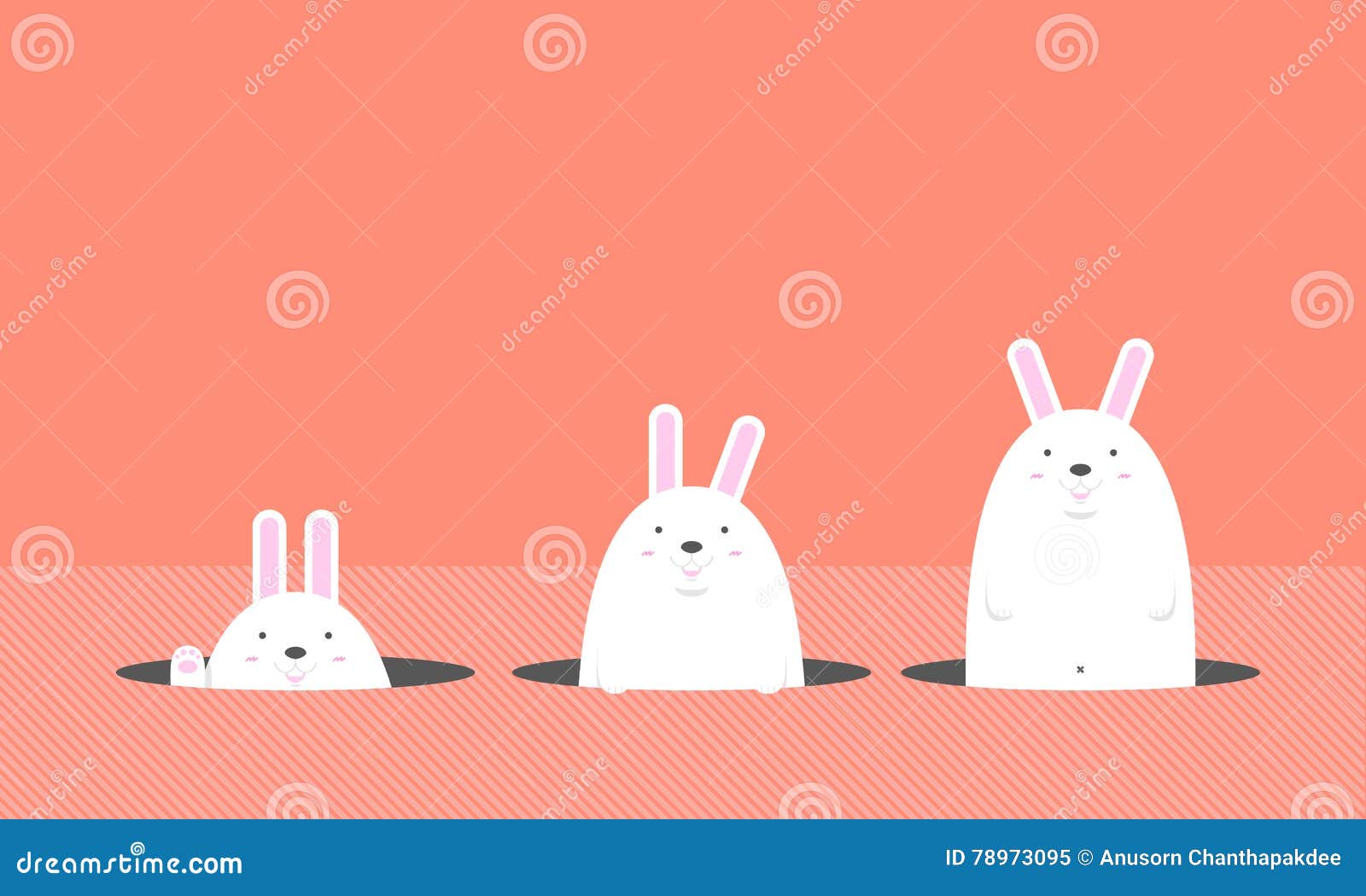 Cute Big Fat White Easter Rabbit Stock Illustrations – 15 Cute Big Fat ...