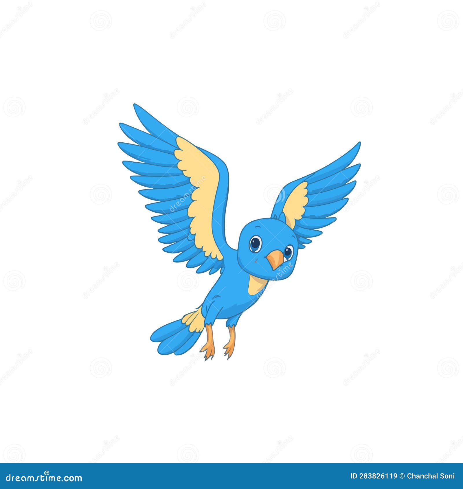 Cute Bird Cartoon Vector Design Stock Illustration - Illustration of ...