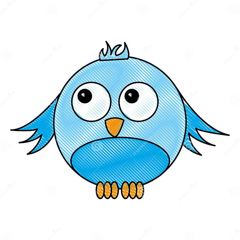 Cute bird comic character stock vector. Illustration of isolated - 92912432