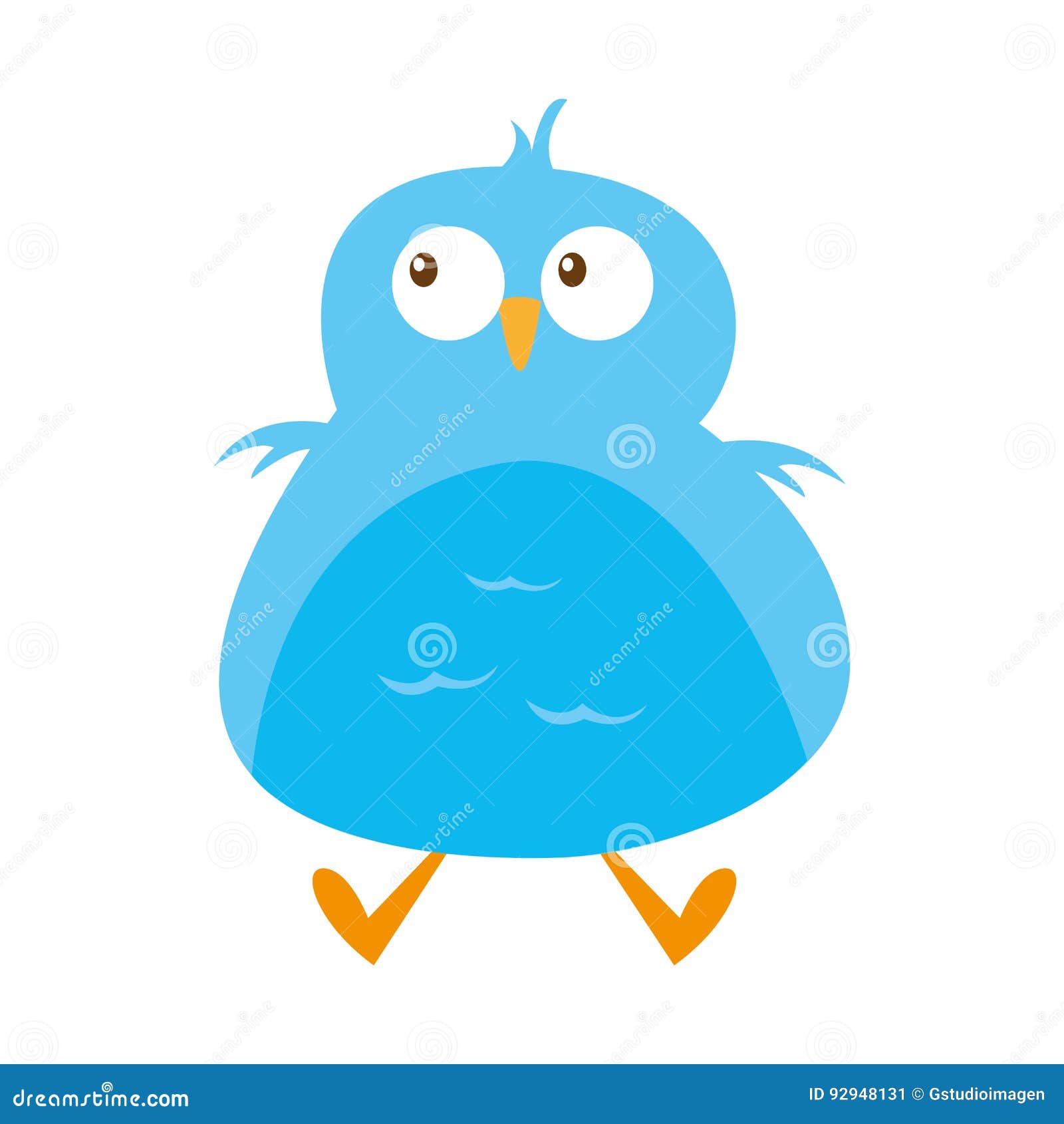 Cute bird comic character stock vector. Illustration of decoration ...