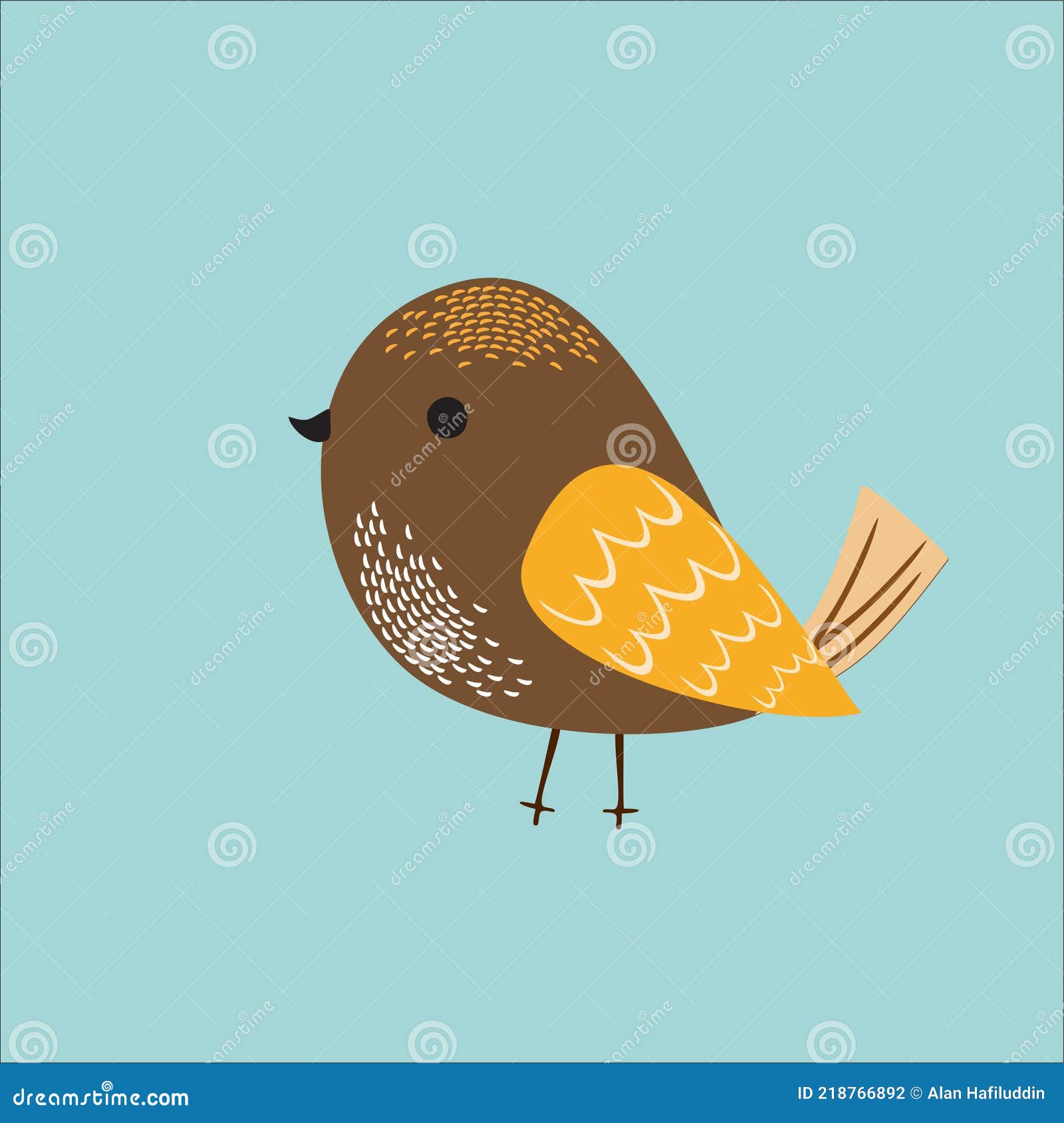 Cute Bird Design Flat Vector Stock Vector - Illustration of abstract ...