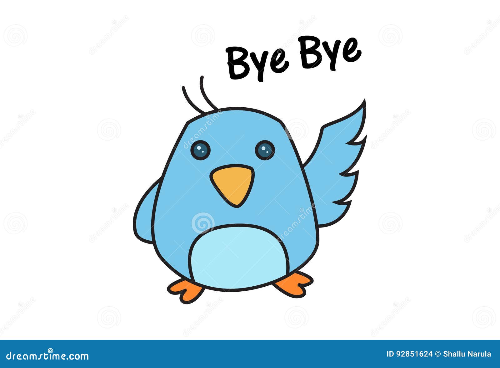 Cute Birdie stock illustration. Illustration of graphic - 92851624