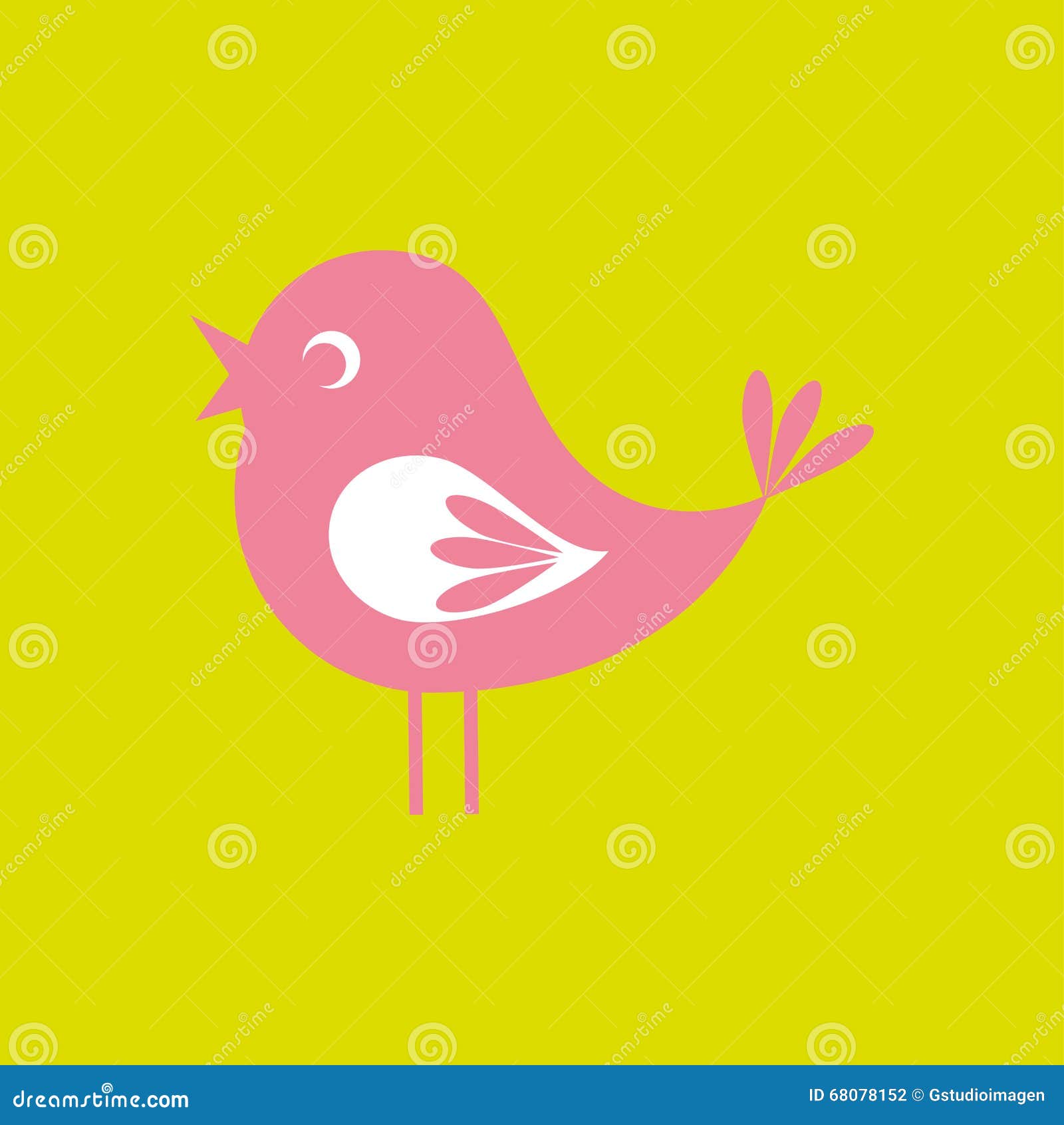 Cute birds design stock illustration. Illustration of design - 68078152