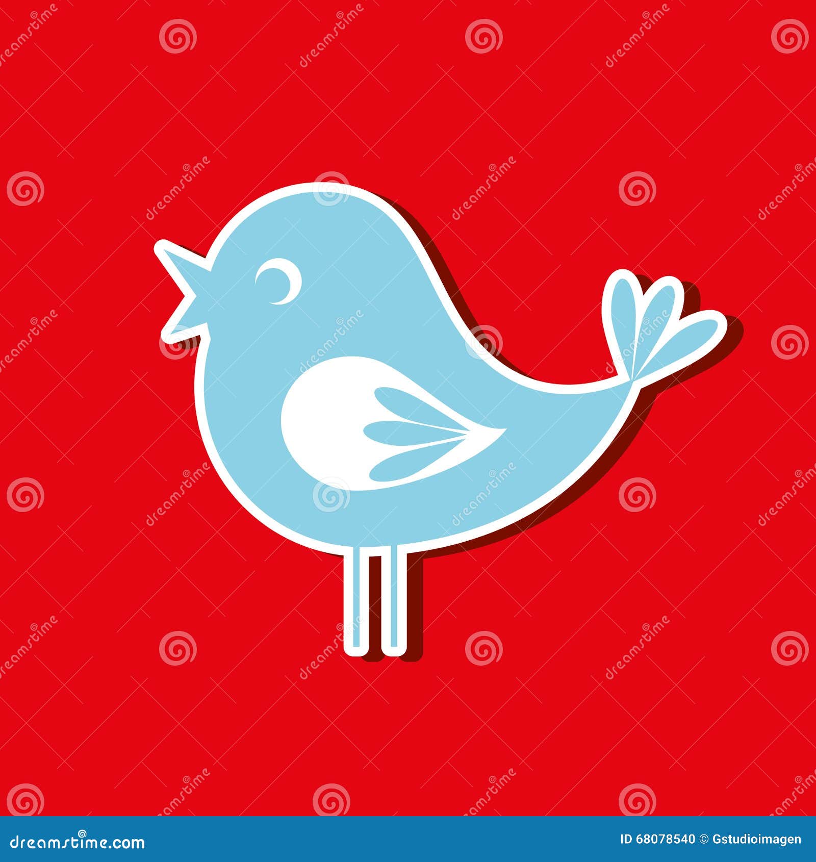 Cute birds design stock illustration. Illustration of isolated - 68078540