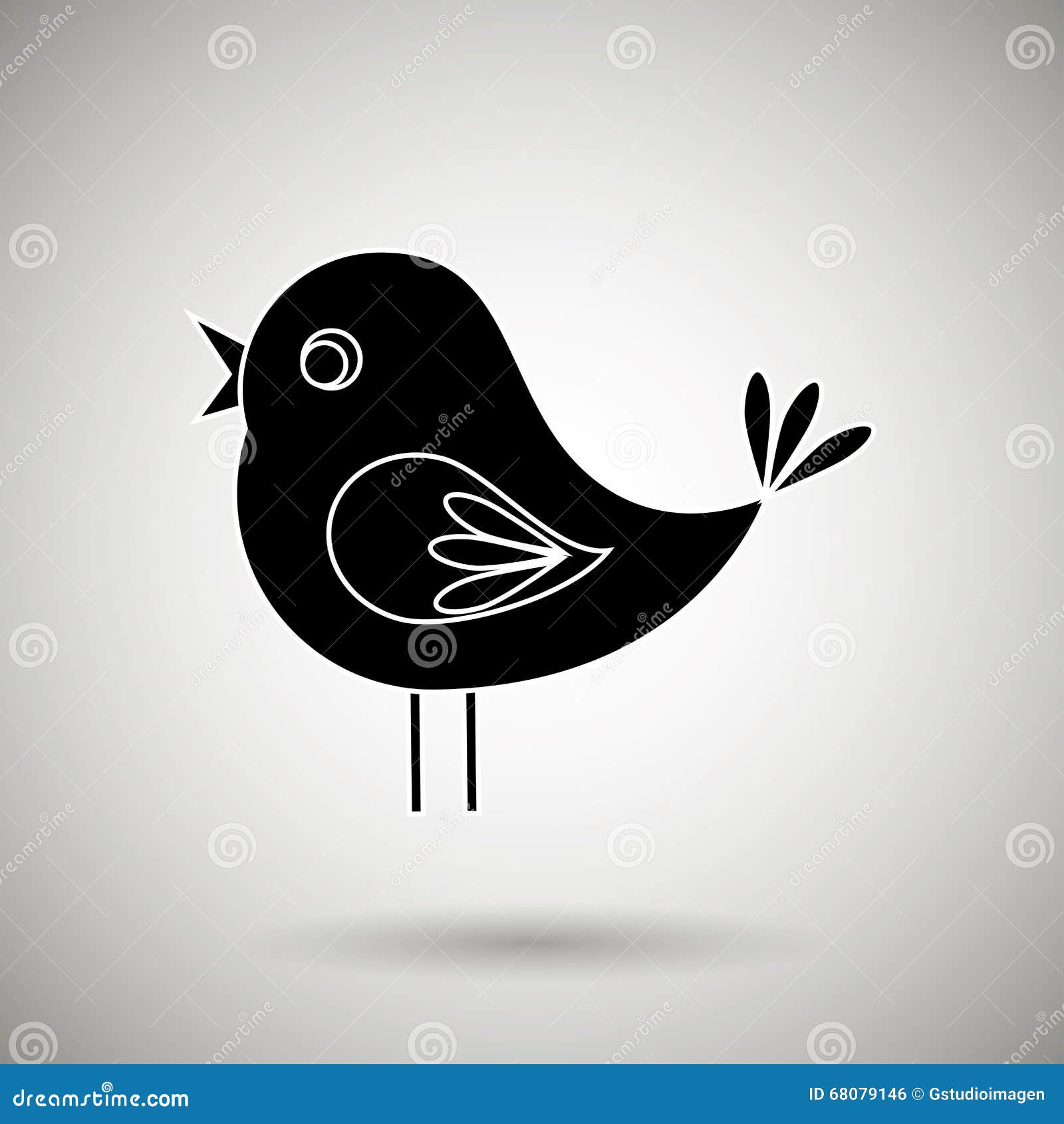 Cute birds design stock illustration. Illustration of character - 68079146