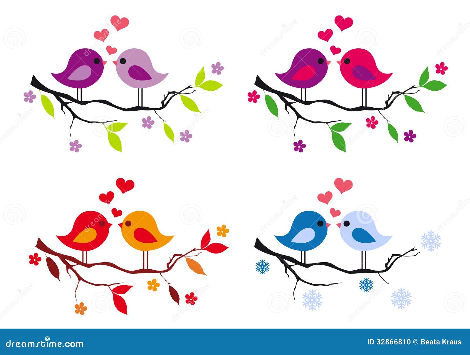 Cute Birds Tree Vector Set Stock Illustrations – 1,735 Cute Birds Tree ...