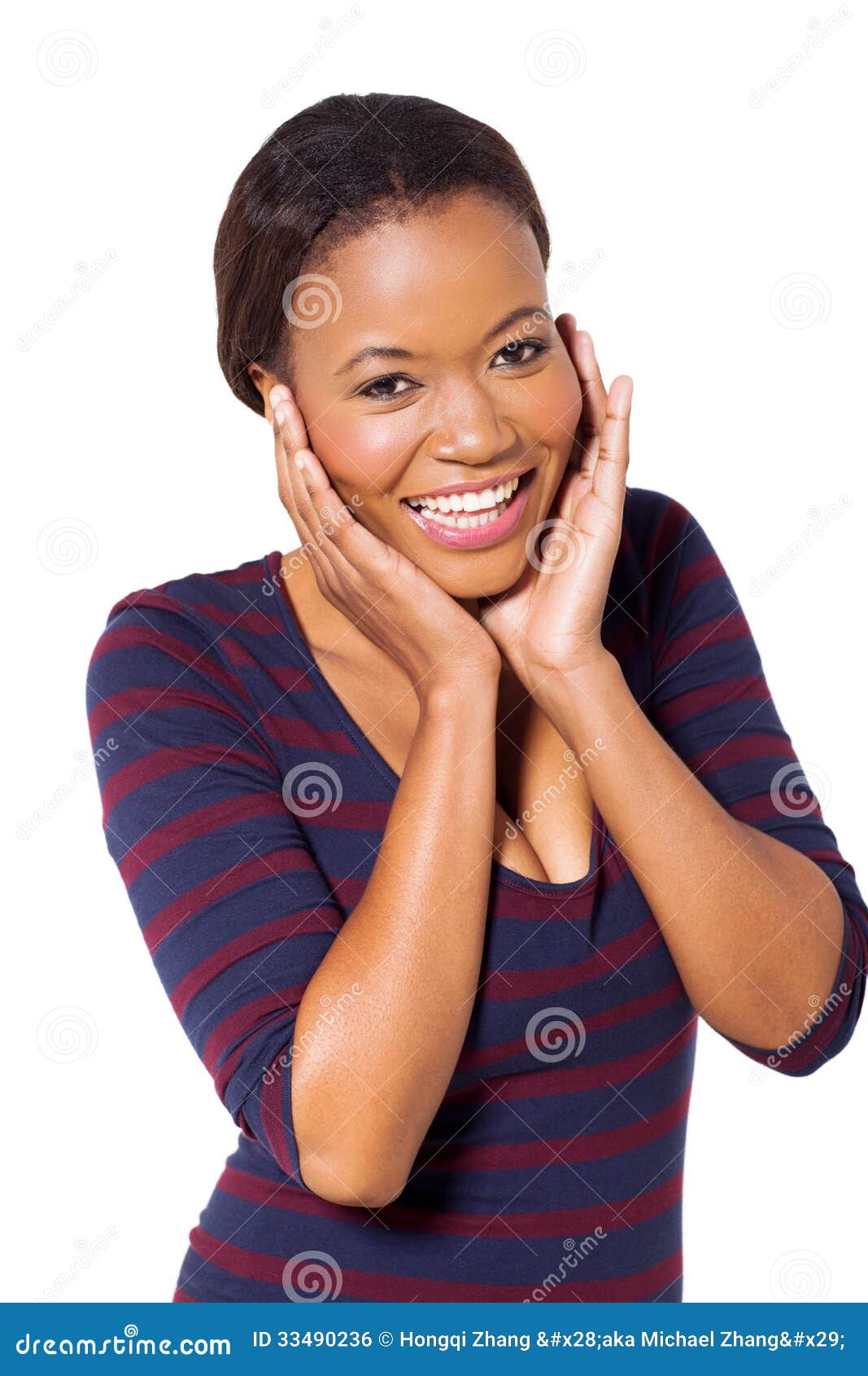Cute black woman stock photo. Image of ethnicity, attractive - 33490236