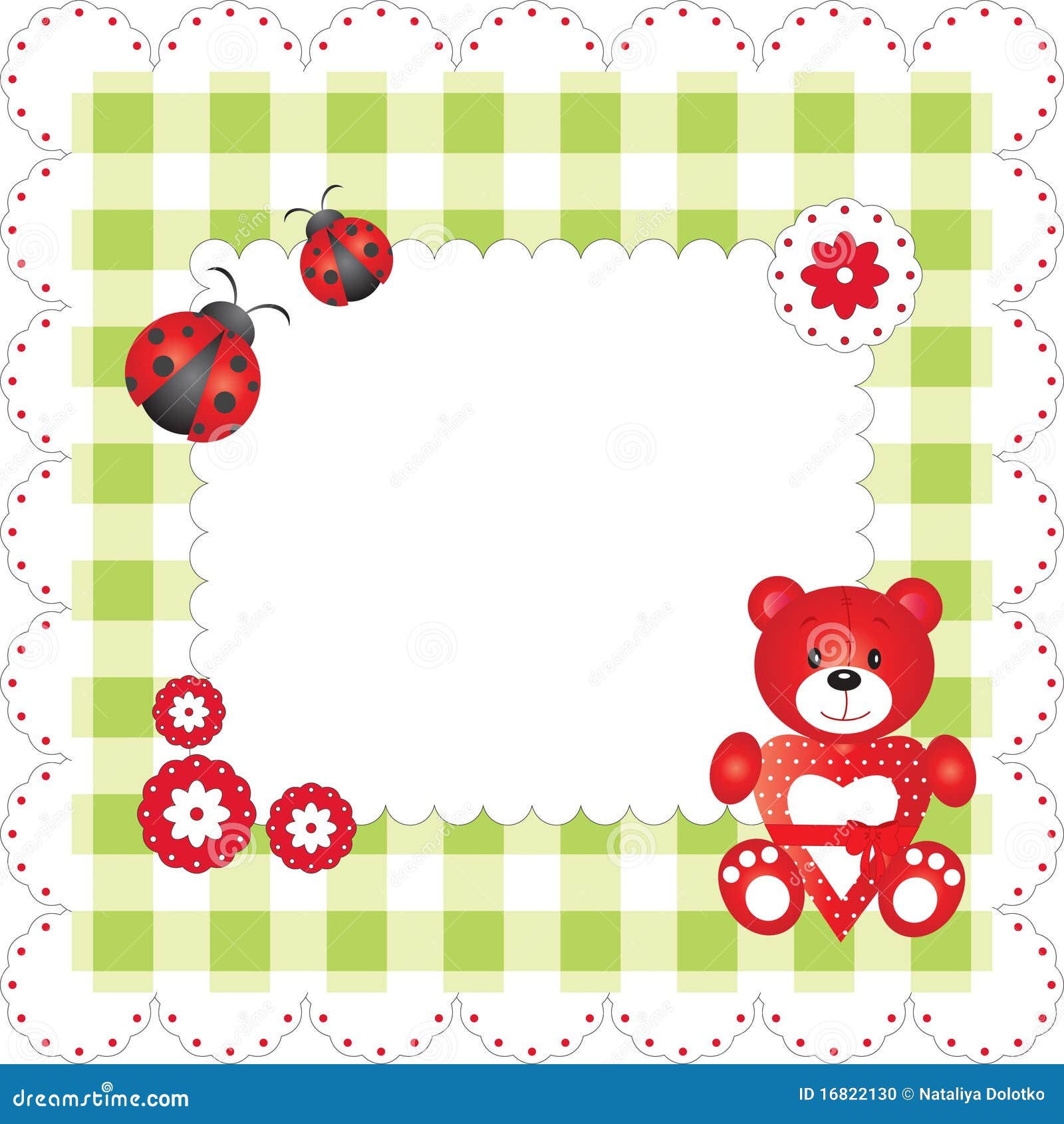 Cute blank card stock vector. Illustration of artistic - 16822130