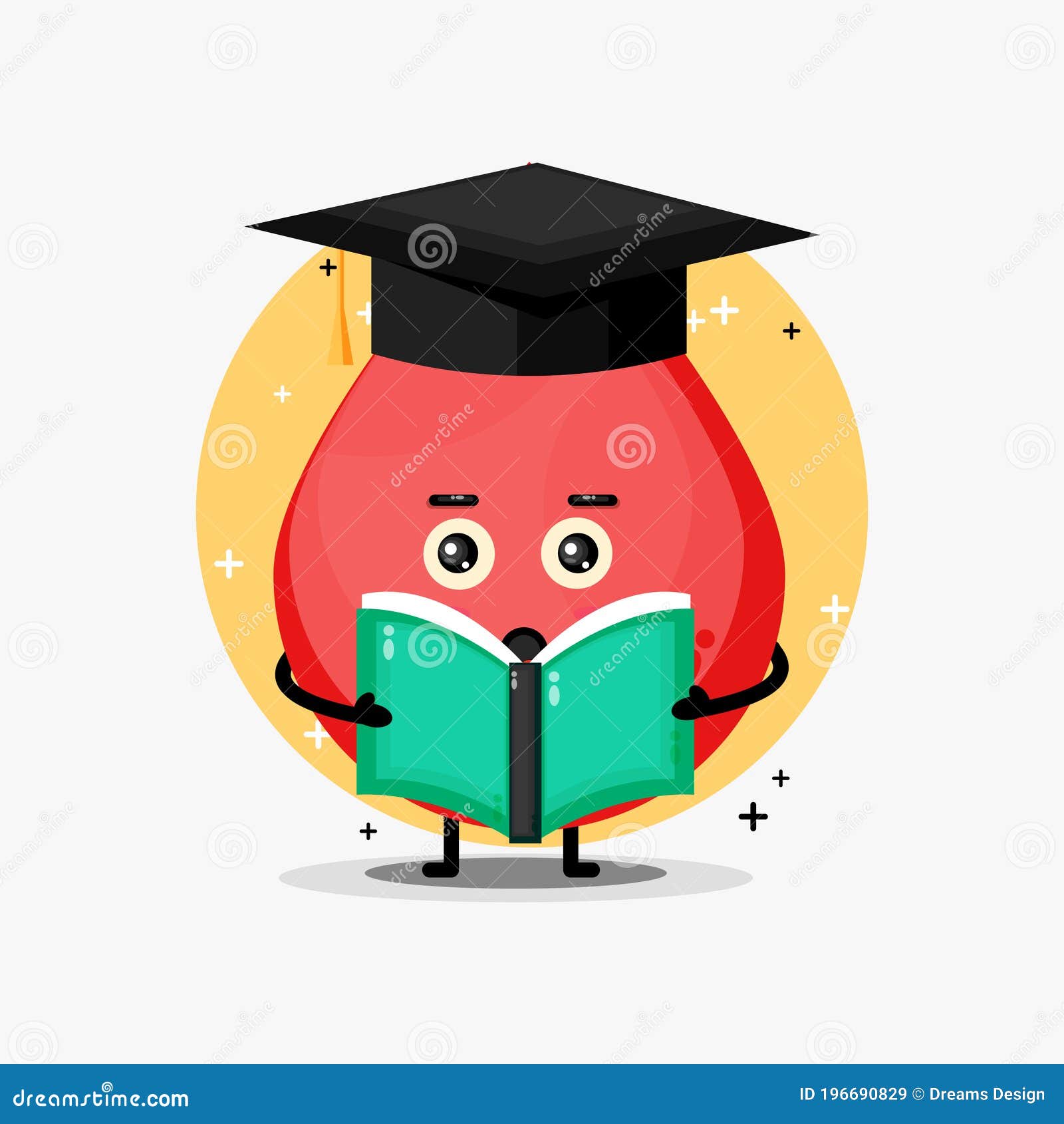 Cute Red Blood Cells, Erythrocytes Characters Vector Seamless Pattern ...