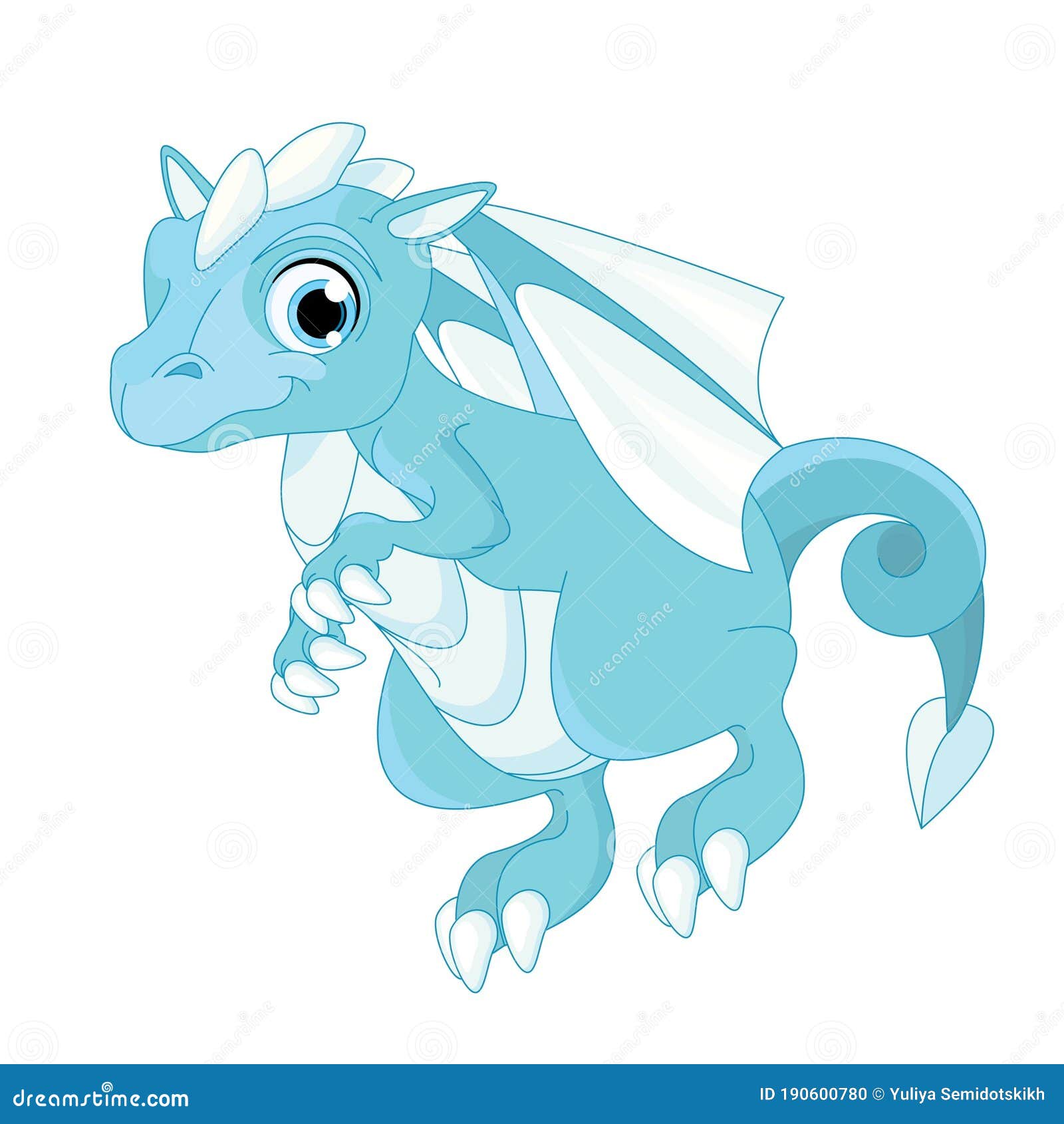 Cute Baby Dragon Cartoon Flying Royalty-Free Stock Photography ...