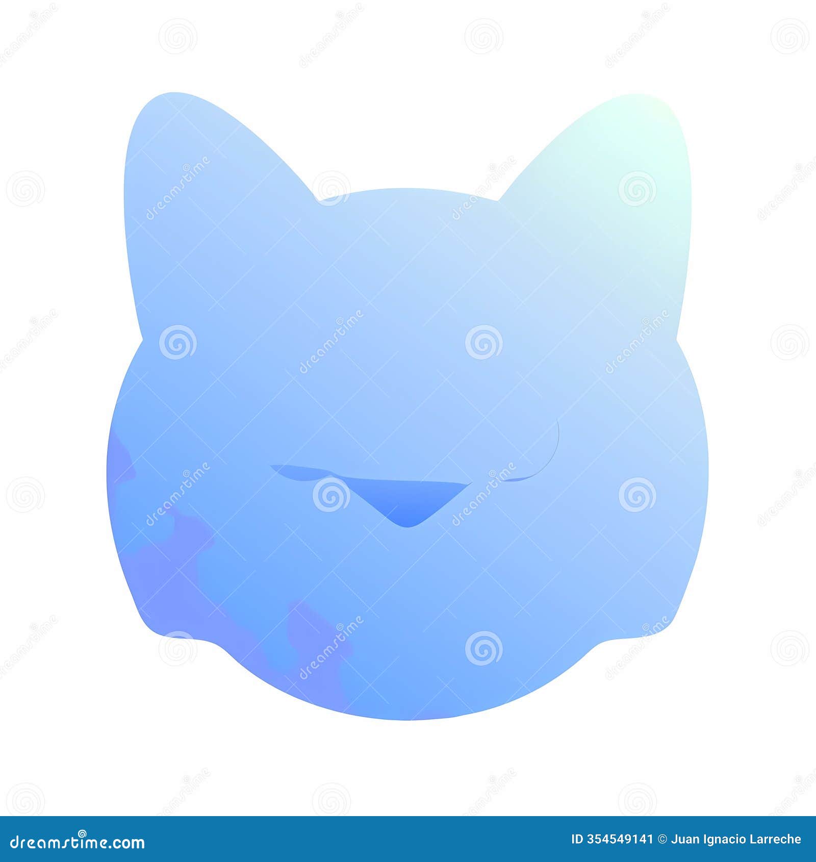 Cute Blue Cat Icon. Cartoon Illustration of Cute Blue Cat Icon for Web ...