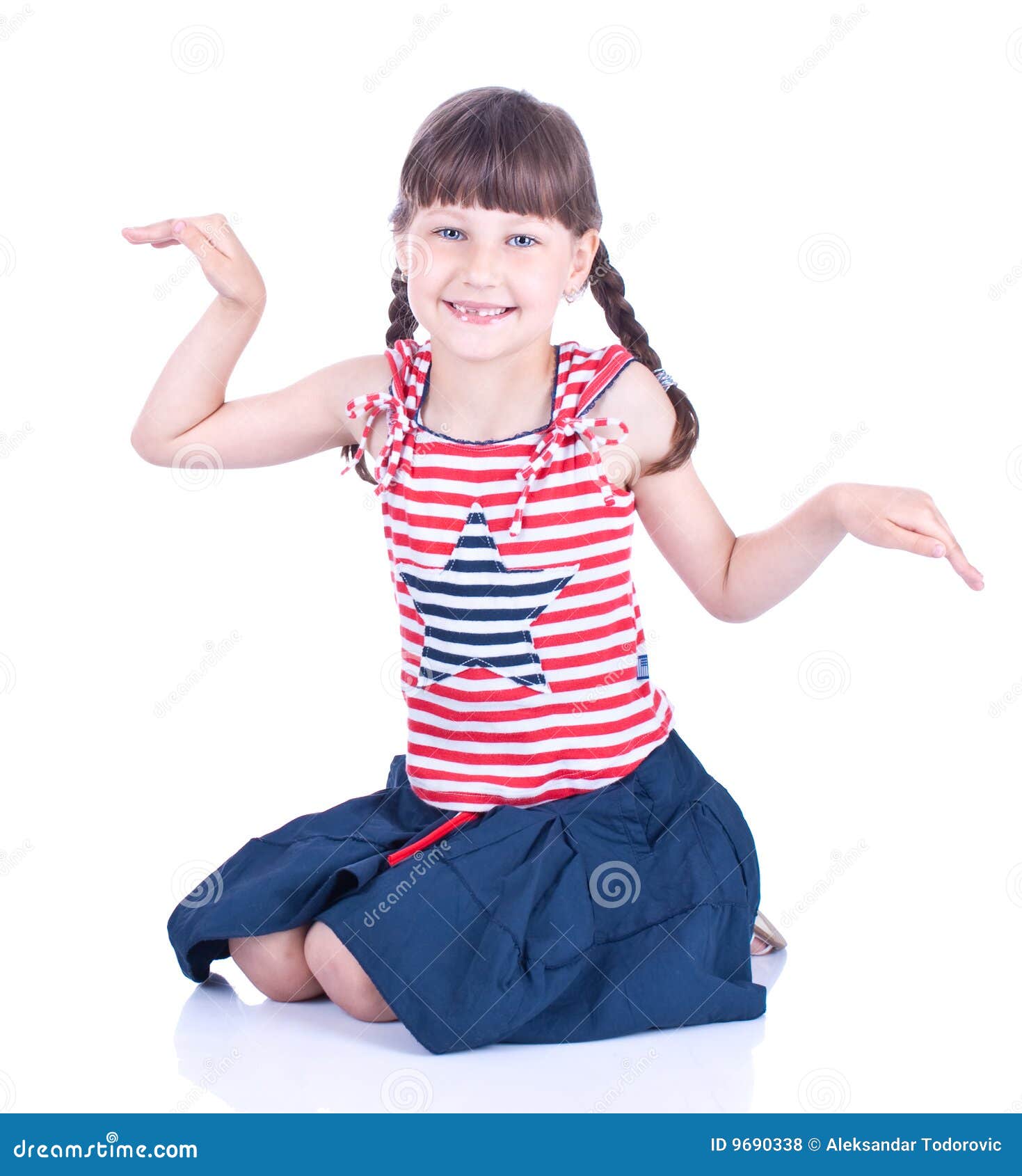 Cute Blue-cream Colorpoint Persian Kitten On A Blue Bed Stock Image ...