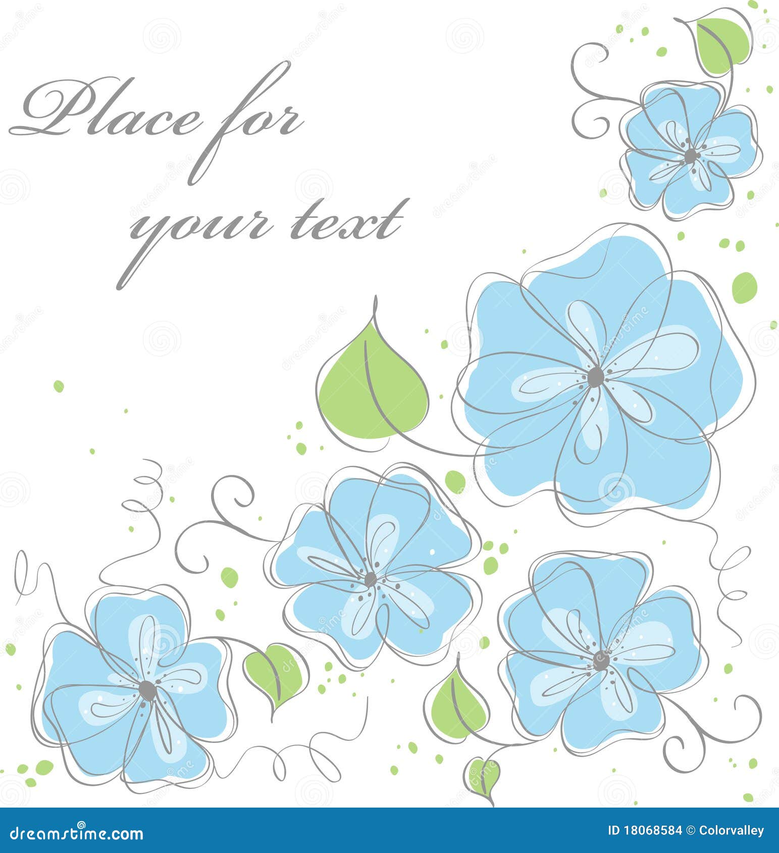 Blue Floral Card Background Stock Illustrations – 159,508 Blue Floral ...