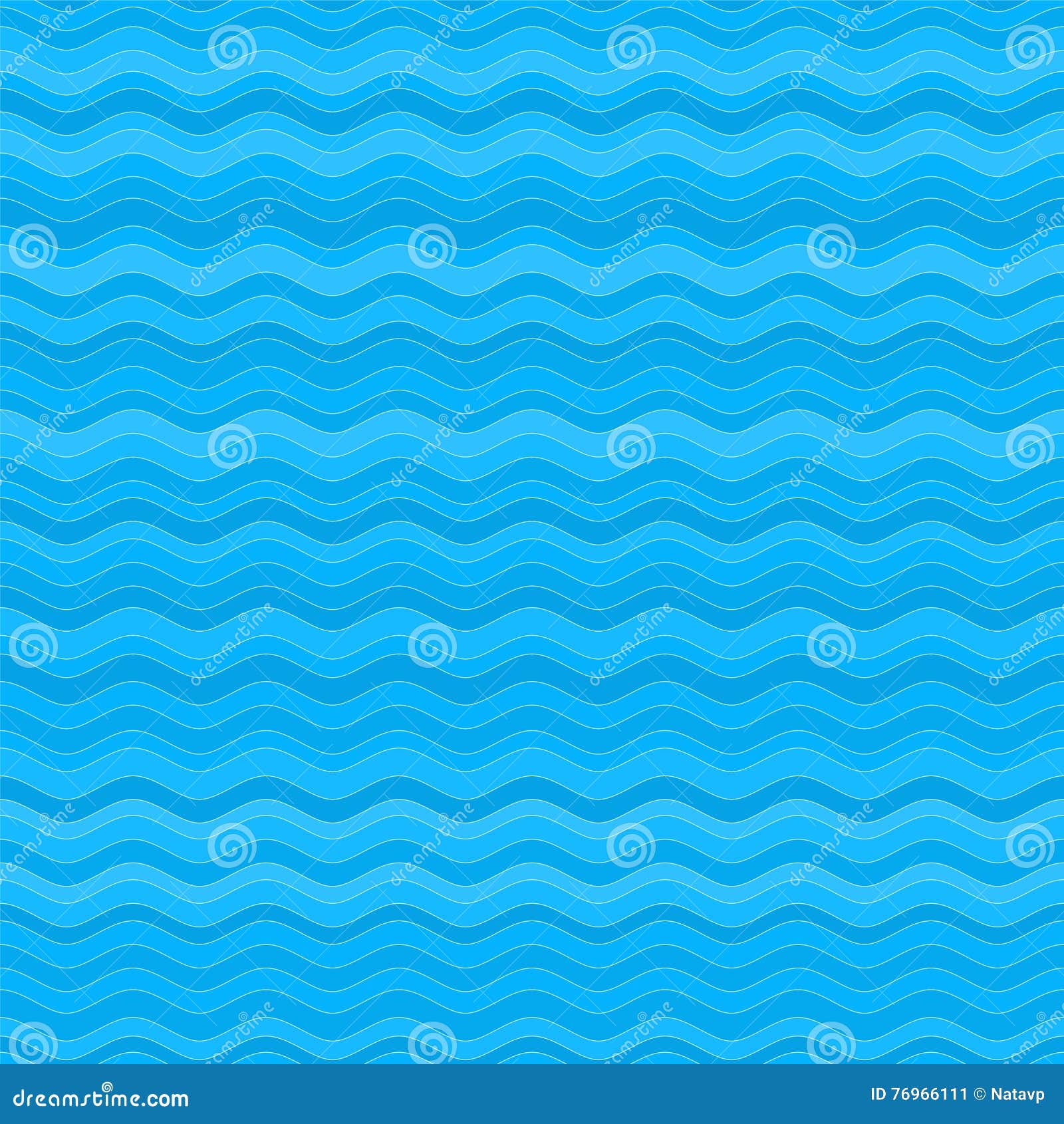 Cute Blue Patterns with Colored Waves Randomly. Stock Vector ...