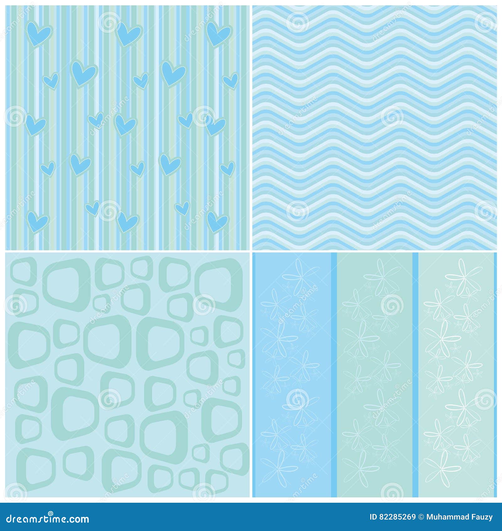 Cute Blue Simple Background Stock Vector - Illustration of geometric ...