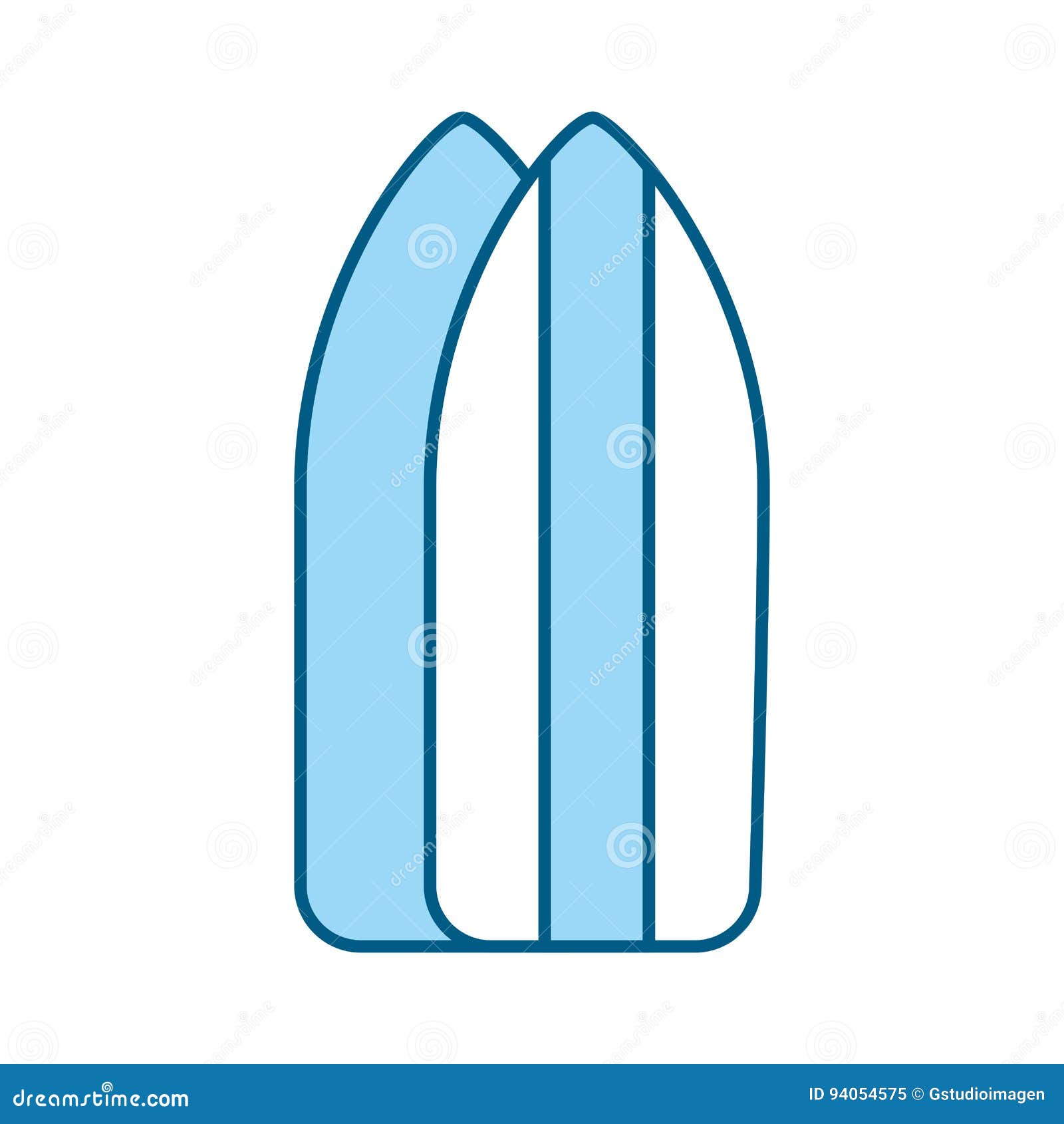 Cute blue table cartoon stock vector. Illustration of landscape - 94054575