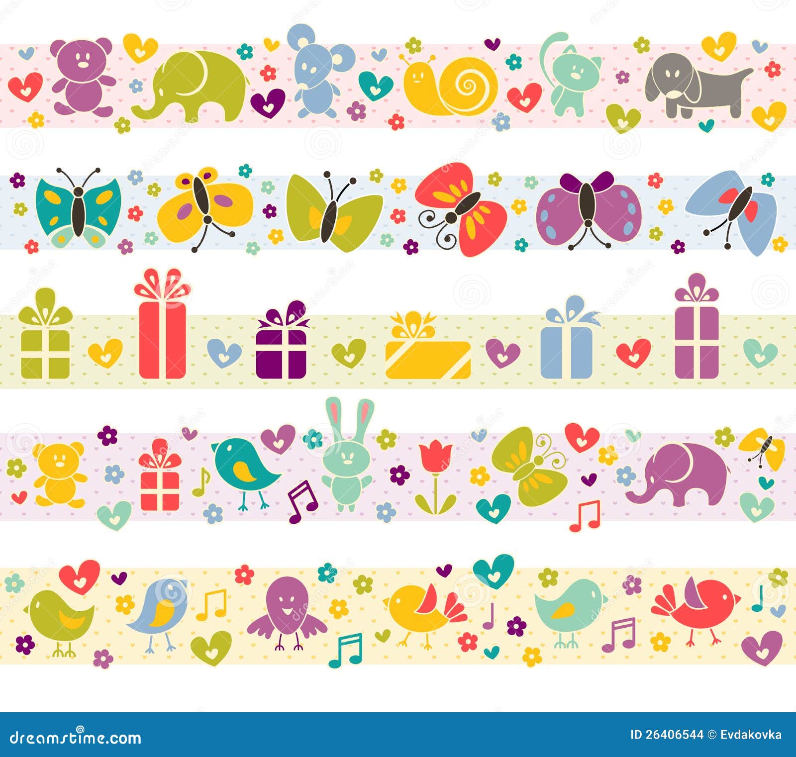 Baby Borders Vector Illustration | CartoonDealer.com #23120068